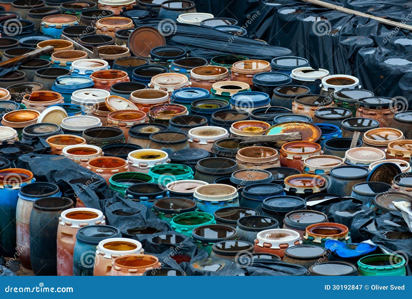 Several Barrels of Toxic Waste Stock Image - Image of dump, metal: 30192847