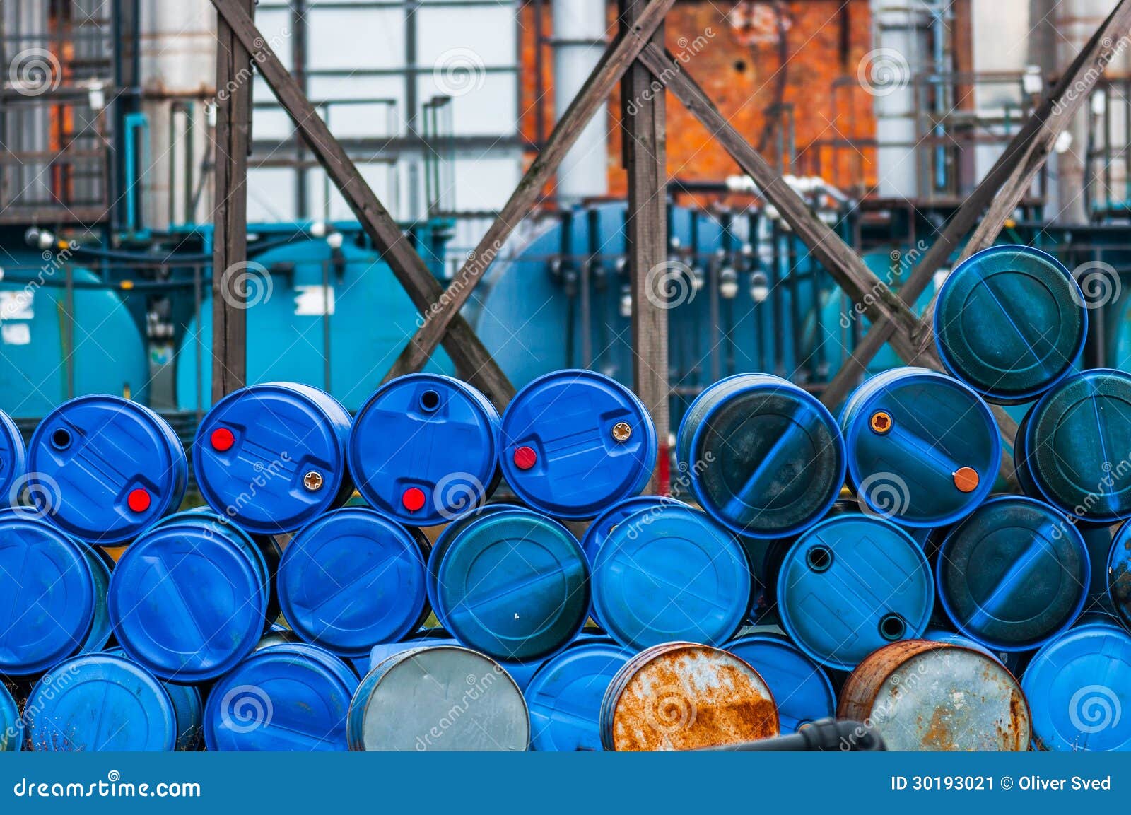 Several Barrels of Toxic Waste Stock Image - Image of fuel, plant: 30193021