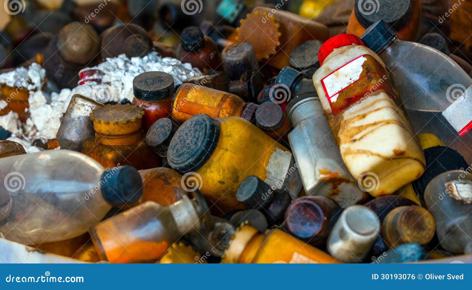 Several Barrels of Toxic Waste Stock Photo - Image of factory, natural ...