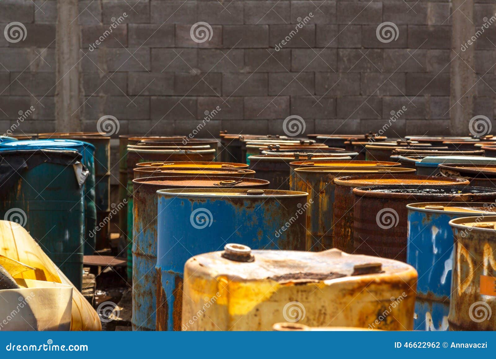 Several barrels of toxic stock photo. Image of labeling - 46622962