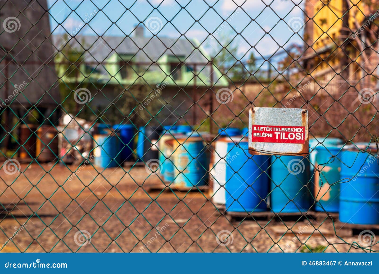 Several barrels of toxic stock image. Image of ecology - 46883467