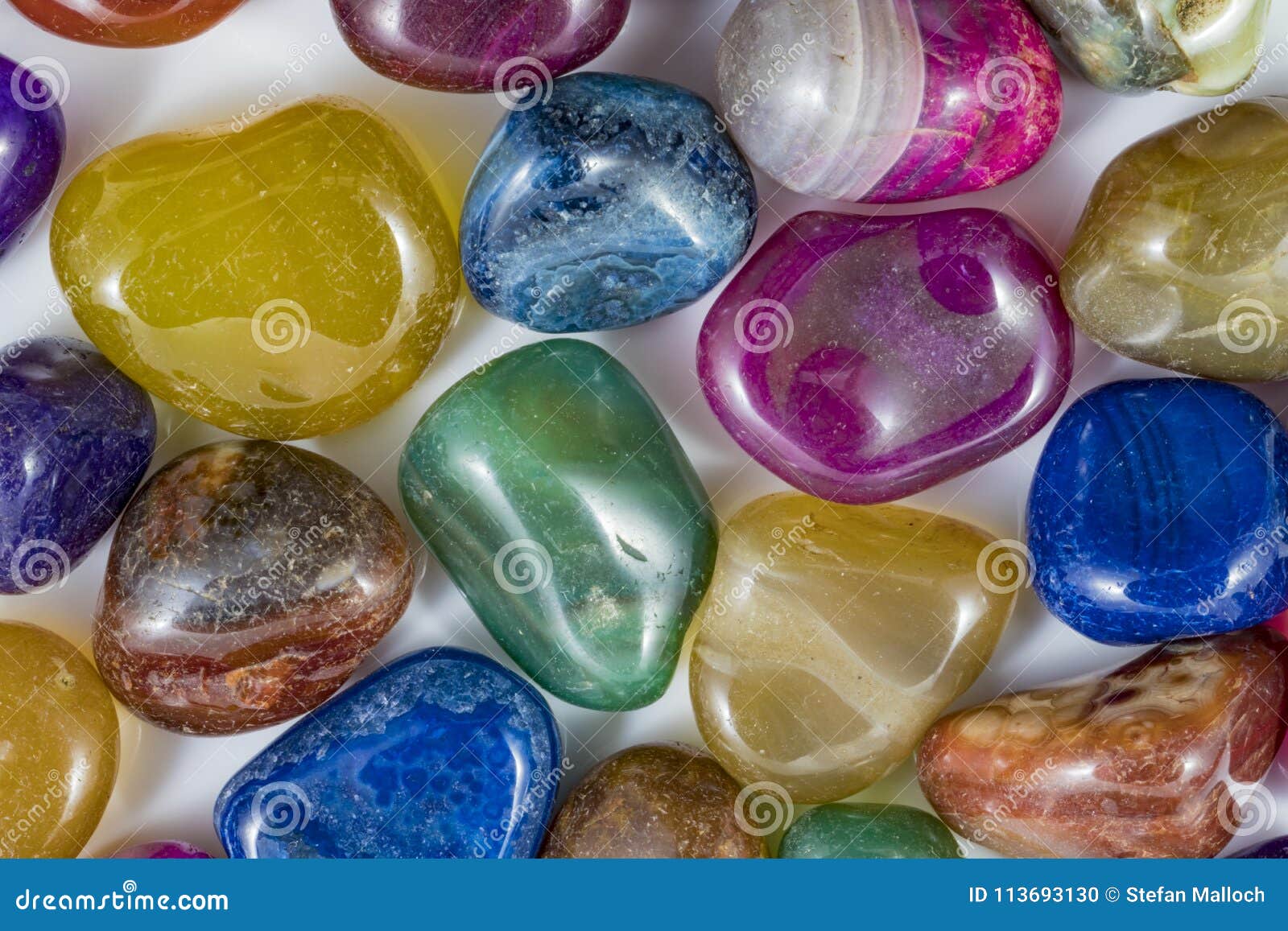 Several Beautiful and Colorful Crystal Stones Stock Photo - Image of ...