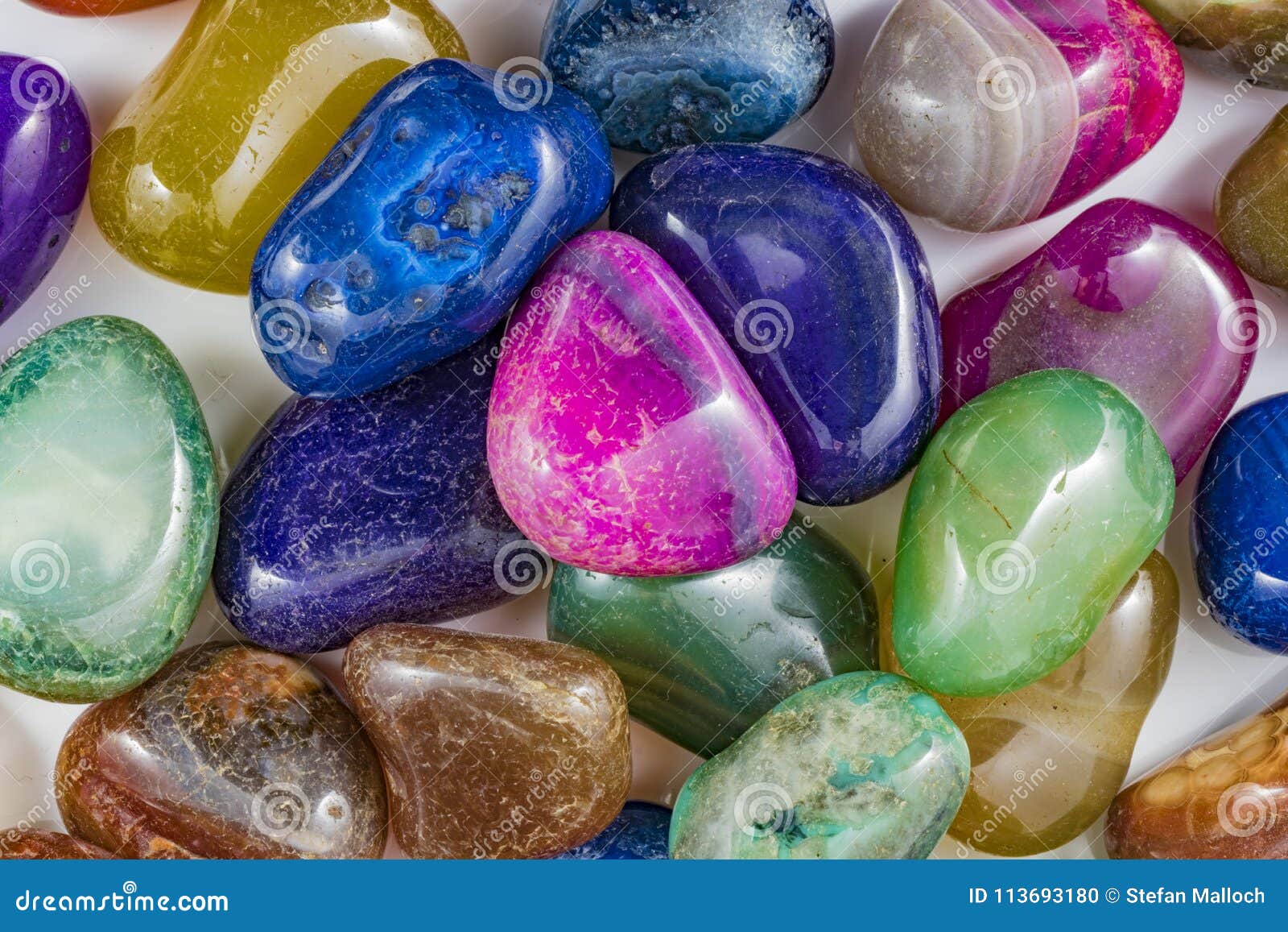 Several Beautiful and Colorful Crystal Stones Stock Photo - Image of ...