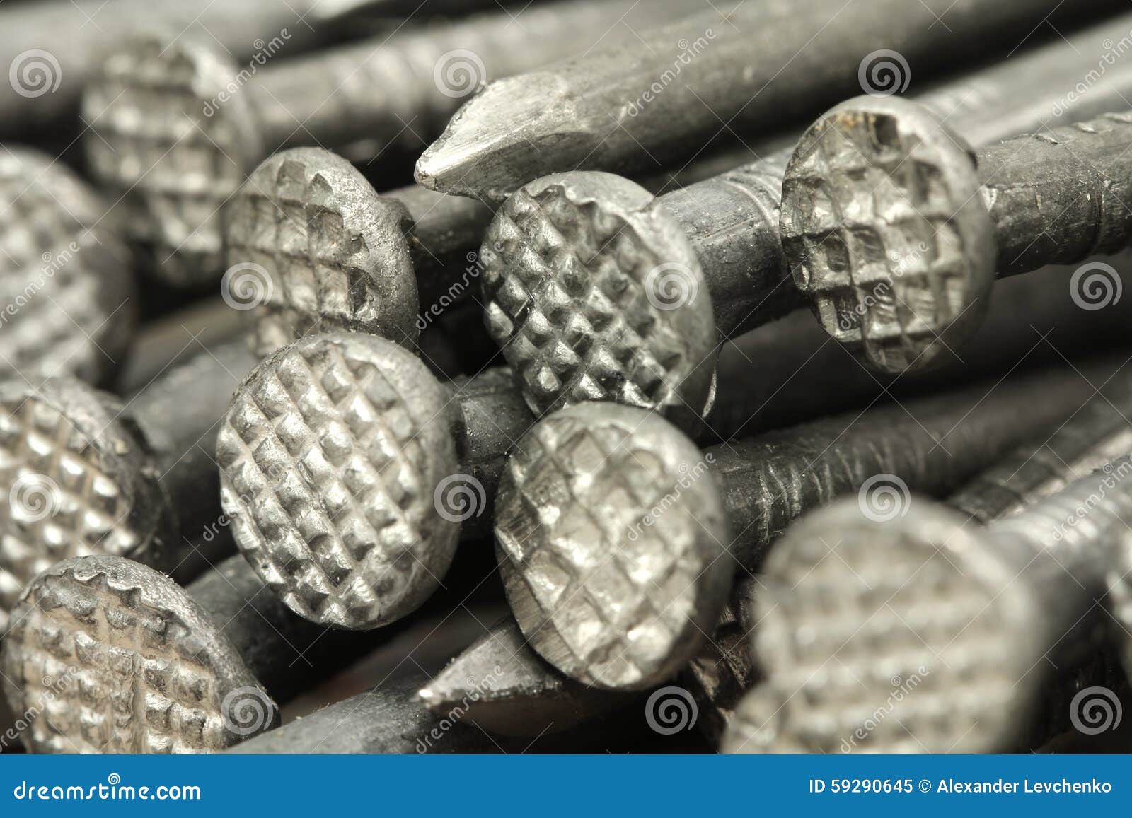 Several Big Carpentry Nails Background Stock Image - Image of abstract ...