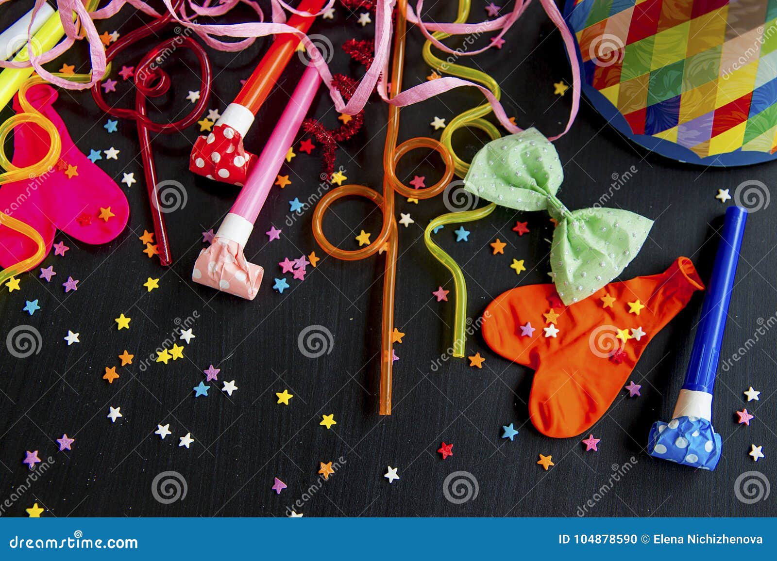 Birthday party things stock photo. Image of birthday - 104878590