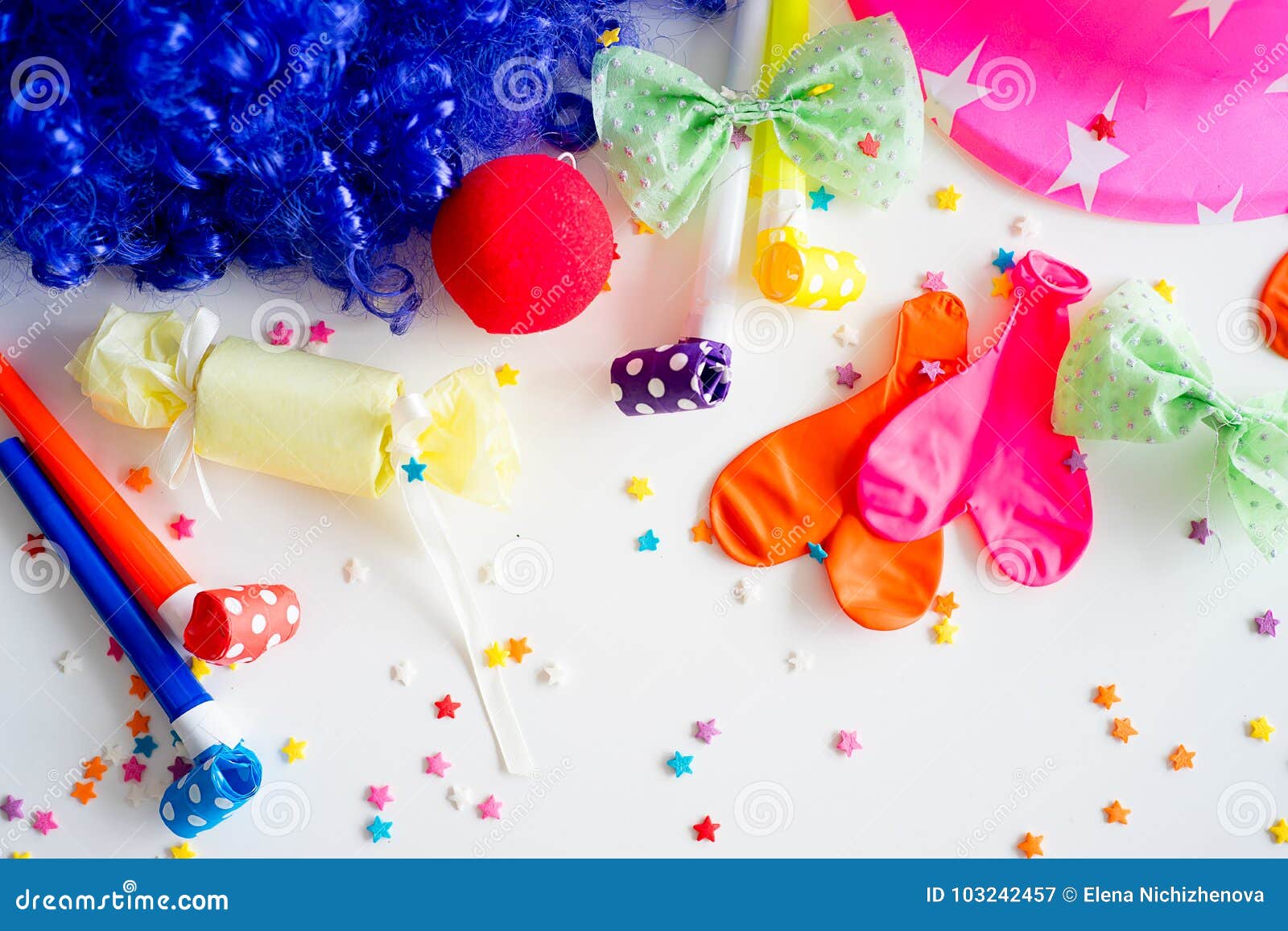 Birthday party things stock image. Image of festive - 103242457