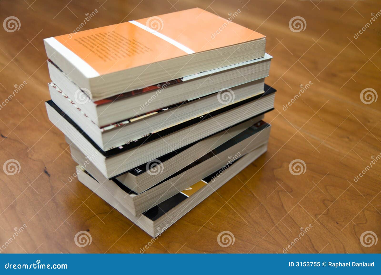 Several books on a table stock image. Image of wood, group - 3153755