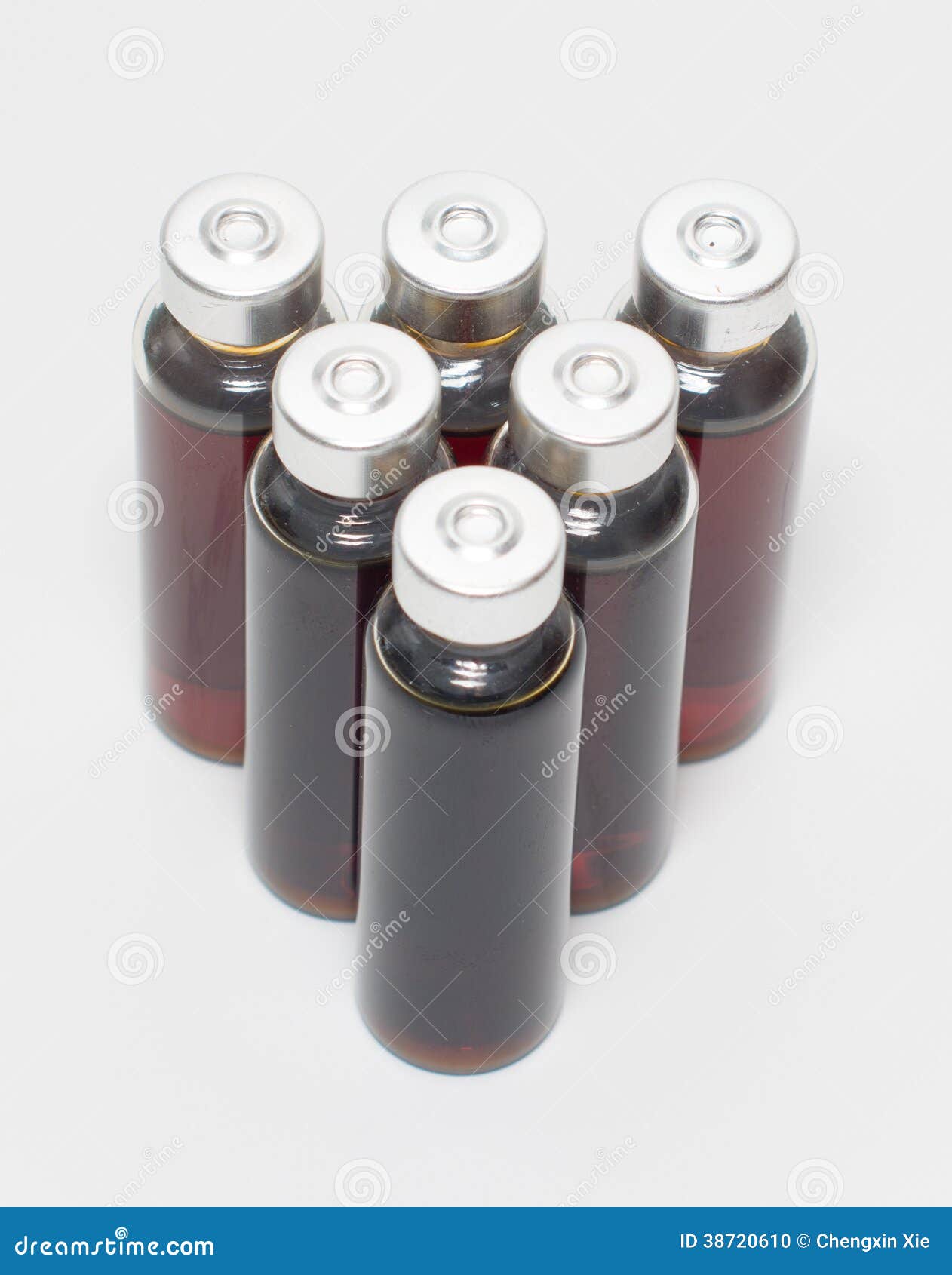 Several Bottles of Liquid Medicine Stock Photo - Image of liquid ...