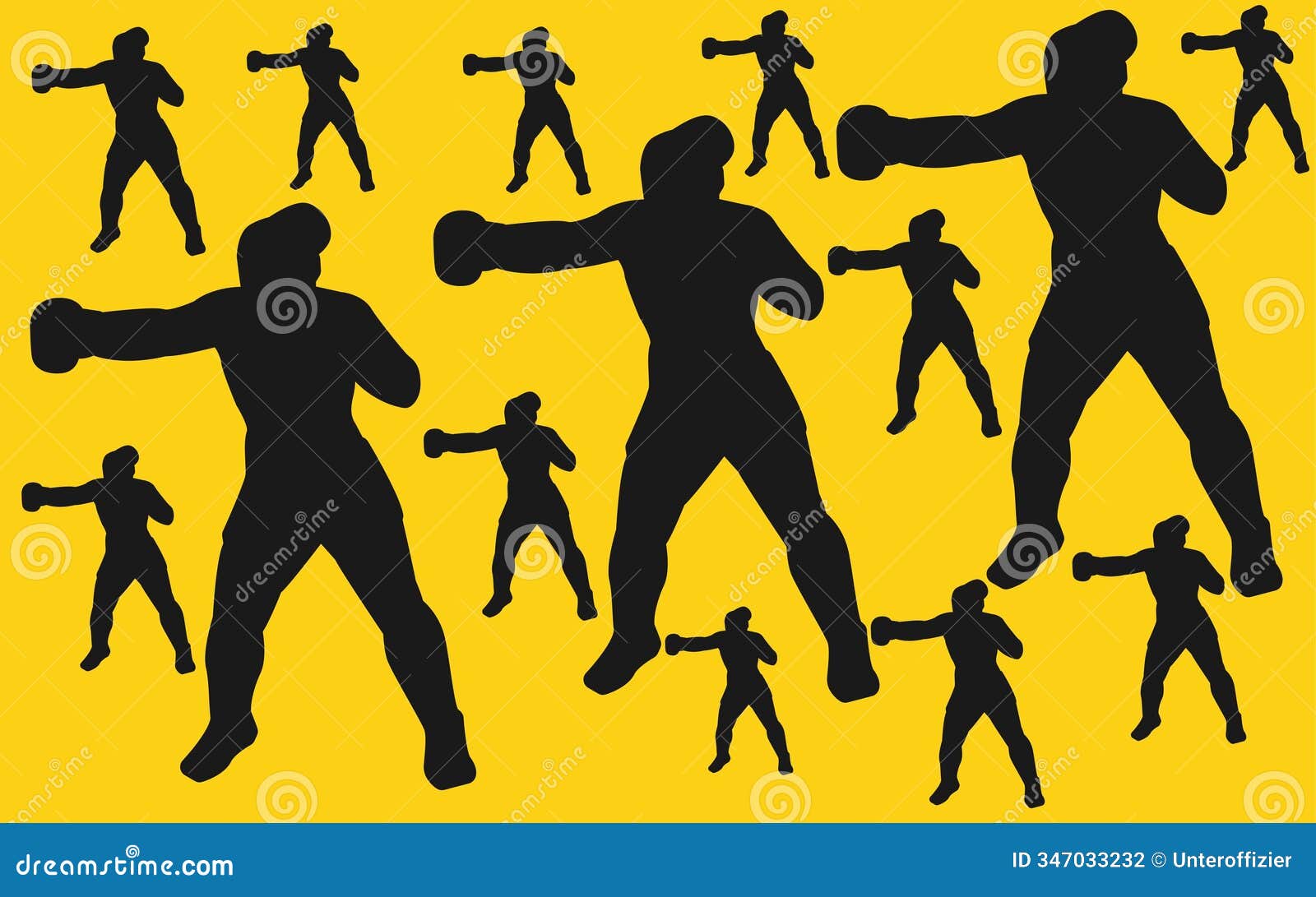 Boxing Boxer And Punching Bag Coloring Page Vector Illustration ...