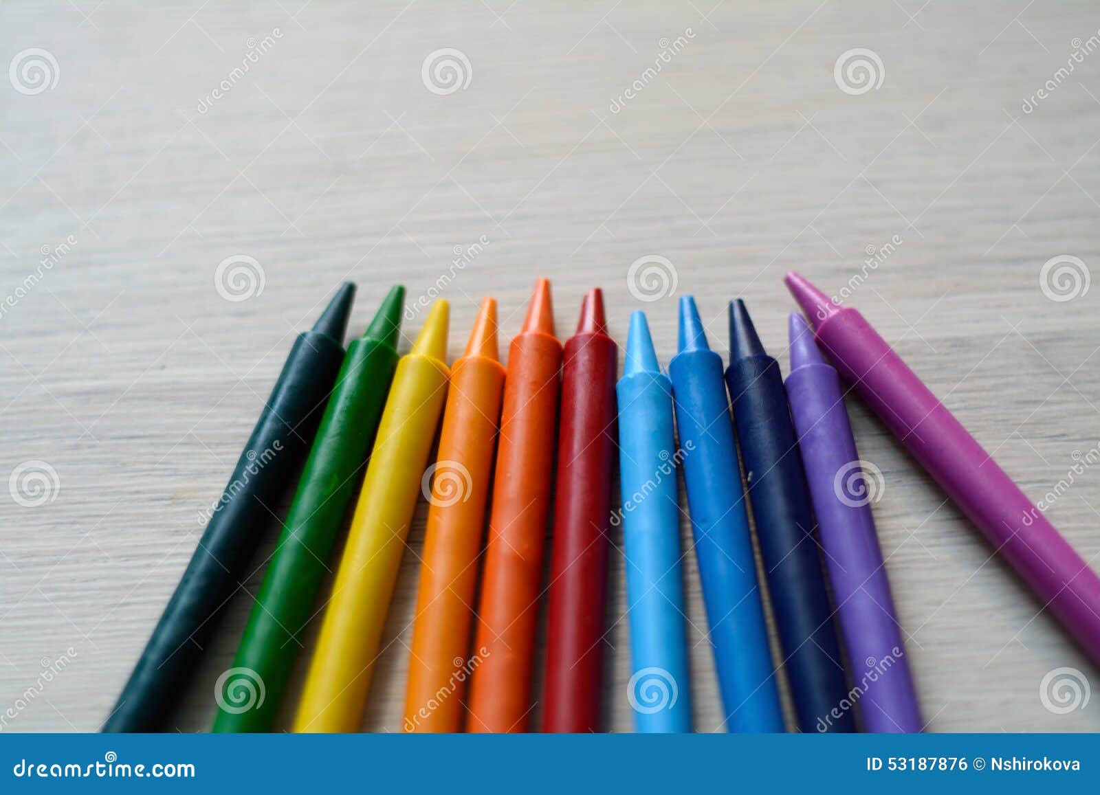 Several bright crayons stock photo. Image of color, packed - 53187876