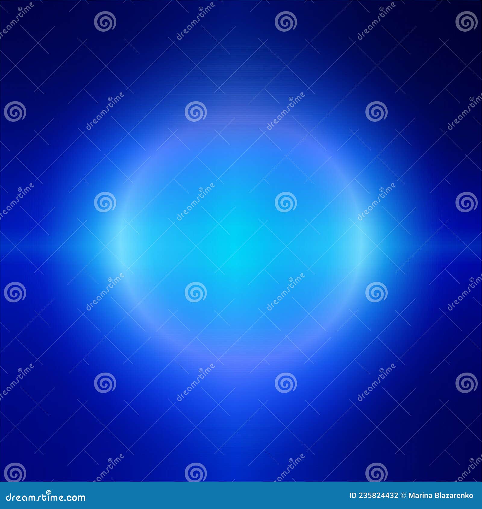 Several Bright Glowing Figures on a Blue Gradient Background.3d Stock ...