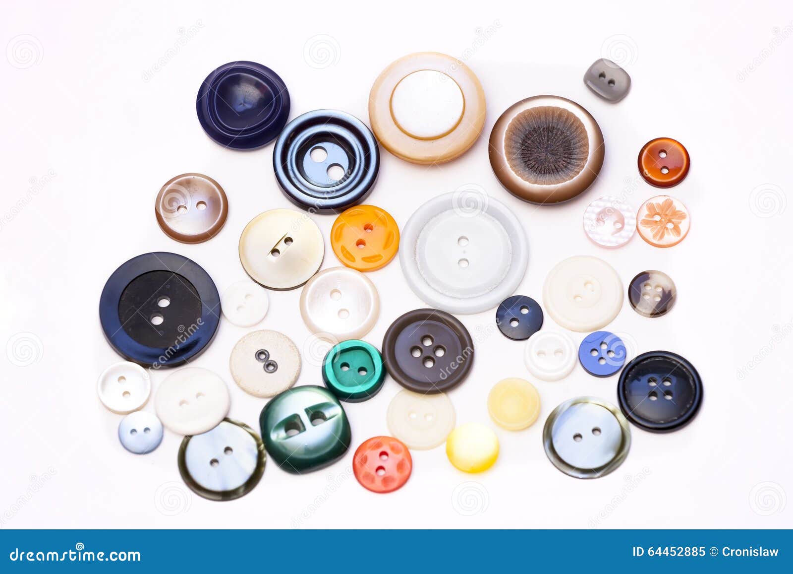 Several Buttons on a White Background. Stock Image - Image of white ...