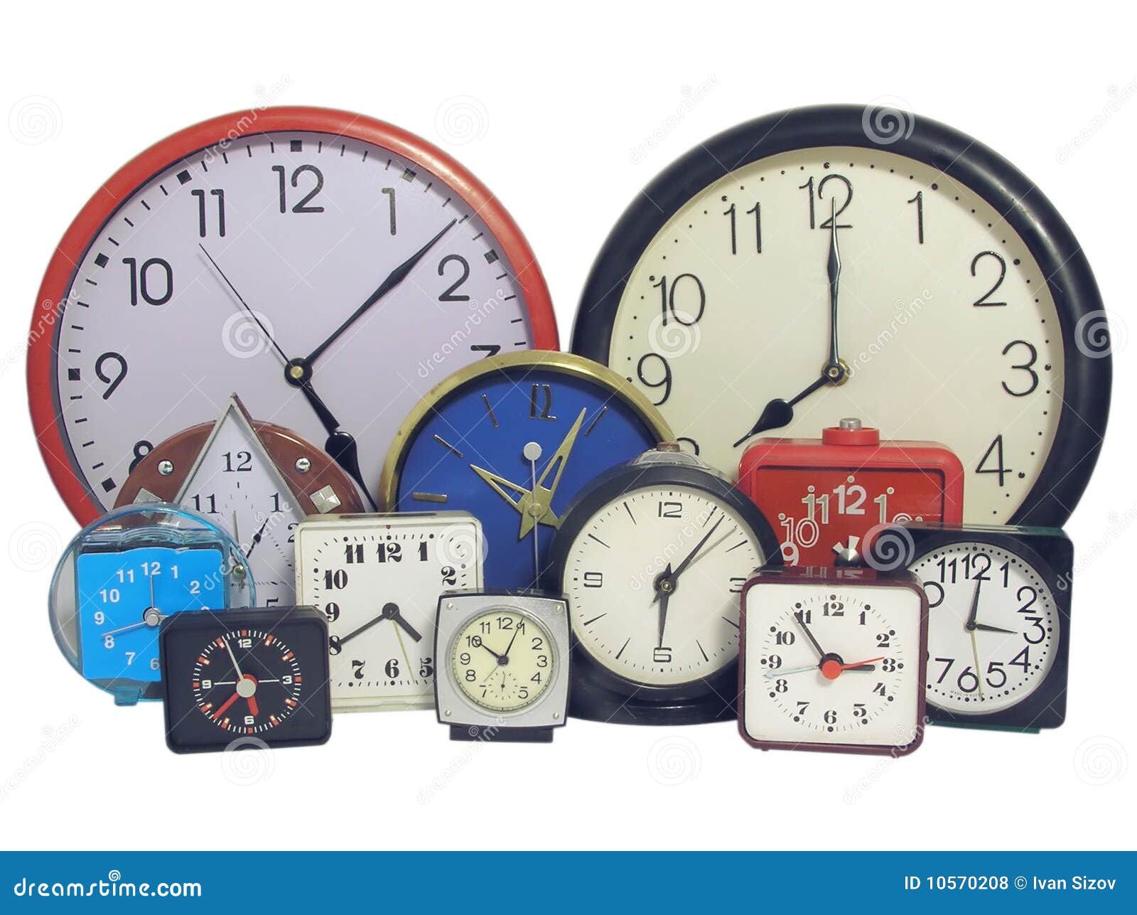 Several clock stock photo. Image of round, historic, face - 10570208