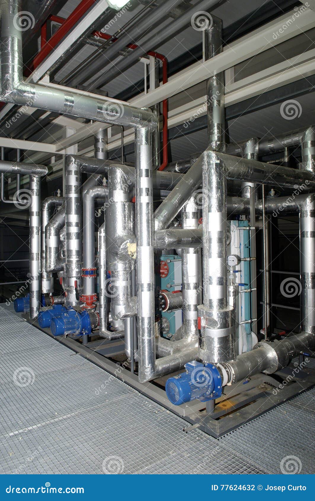 Several Cold Pipes in a Factory Stock Photo - Image of industry ...