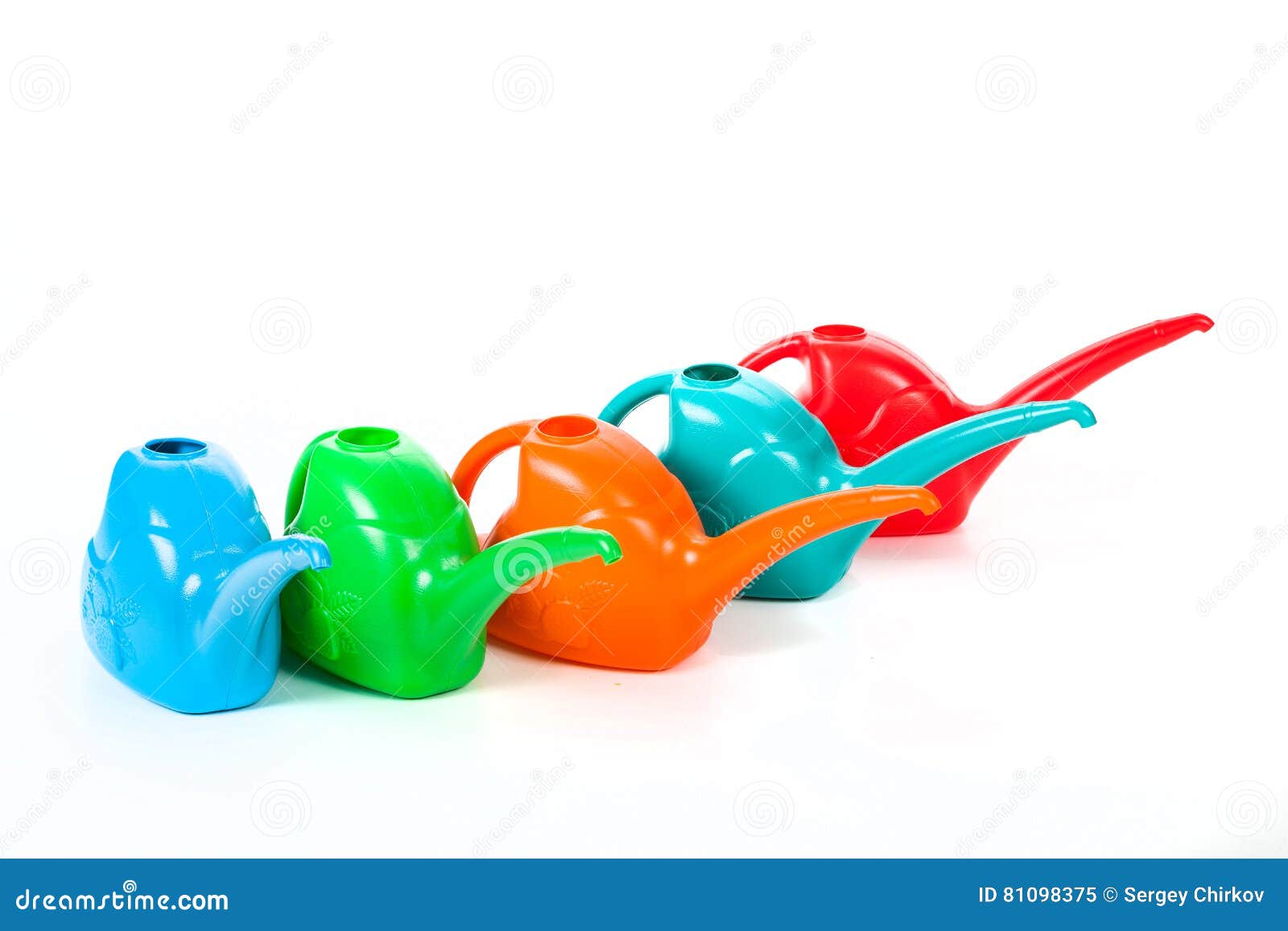 Several Color Watering Cans Stock Image - Image of pouring, care: 81098375