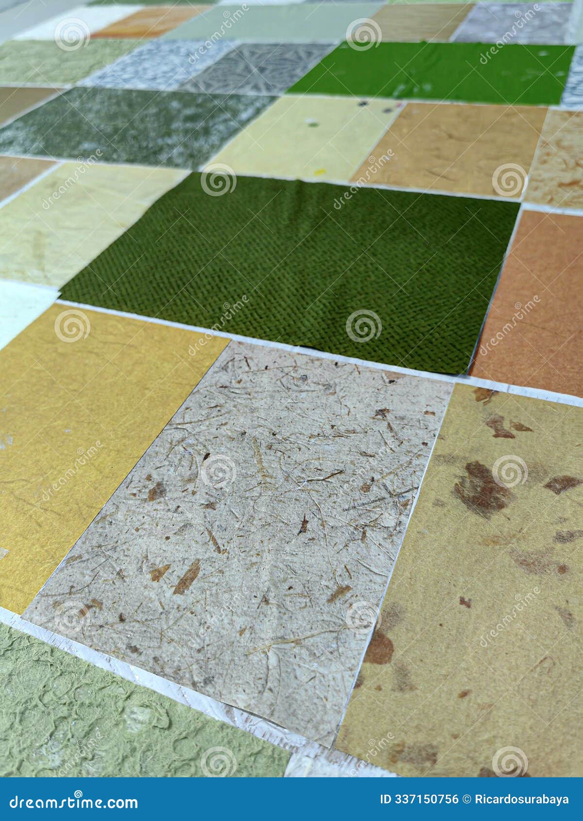 Several Colored and Different Textures Paper As a Background Stock ...