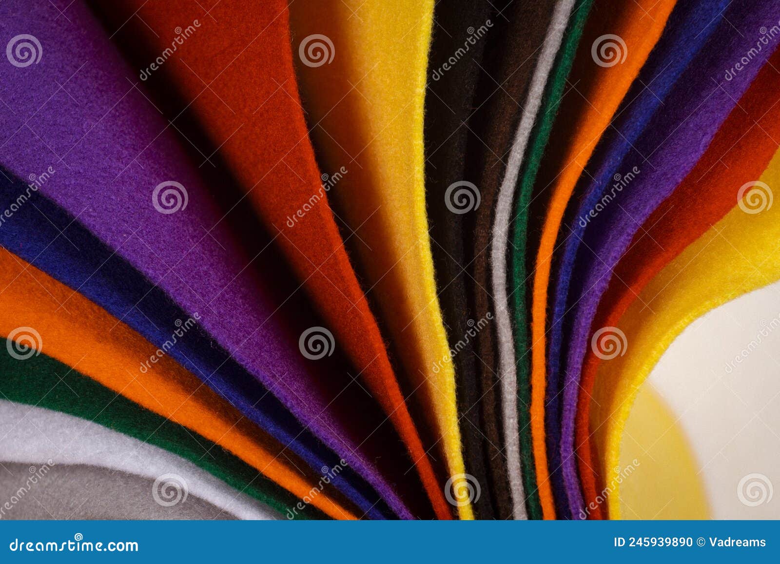 Several Colored Felt Texture Background. Assorted Color Felt Fabric ...