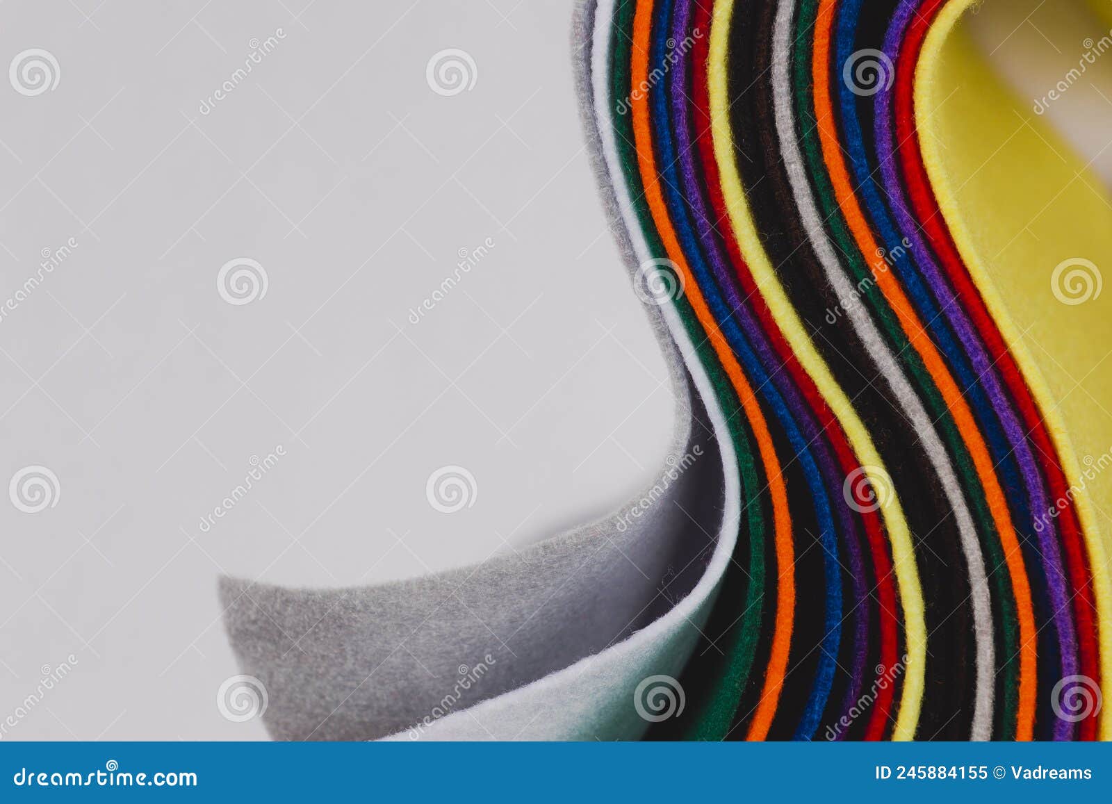 Several Colored Felt Texture Background. Assorted Color Felt Fabric ...