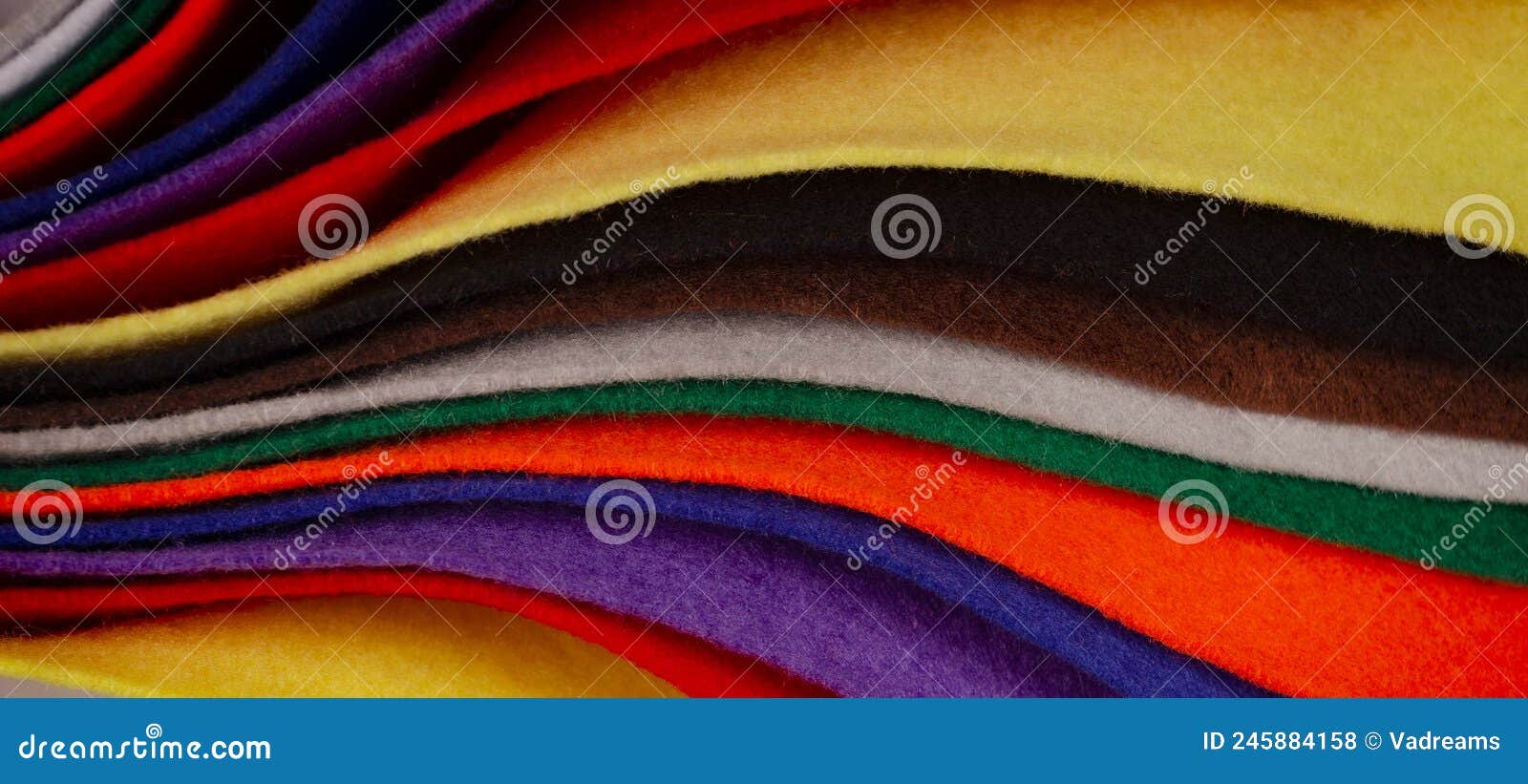 Several Colored Felt Texture Background. Assorted Color Felt Fabric ...