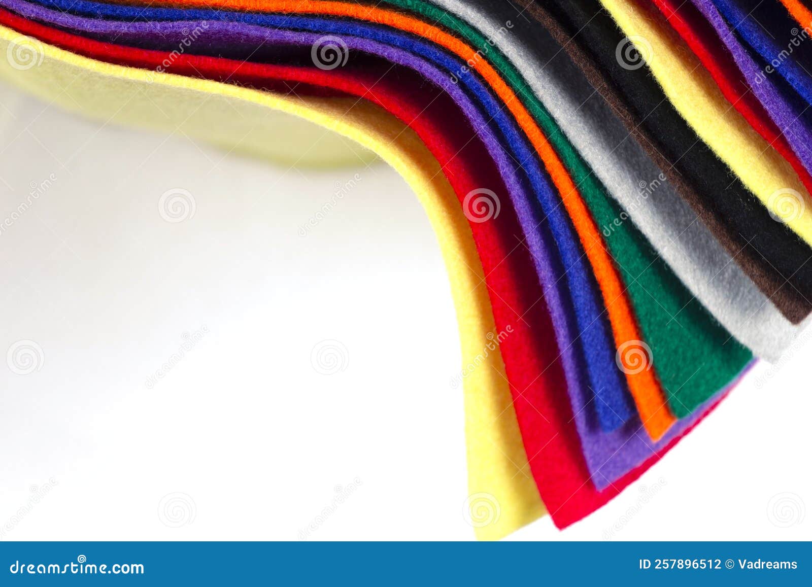 Several Colored Felt Texture Background. Assorted Color Felt Fabric ...