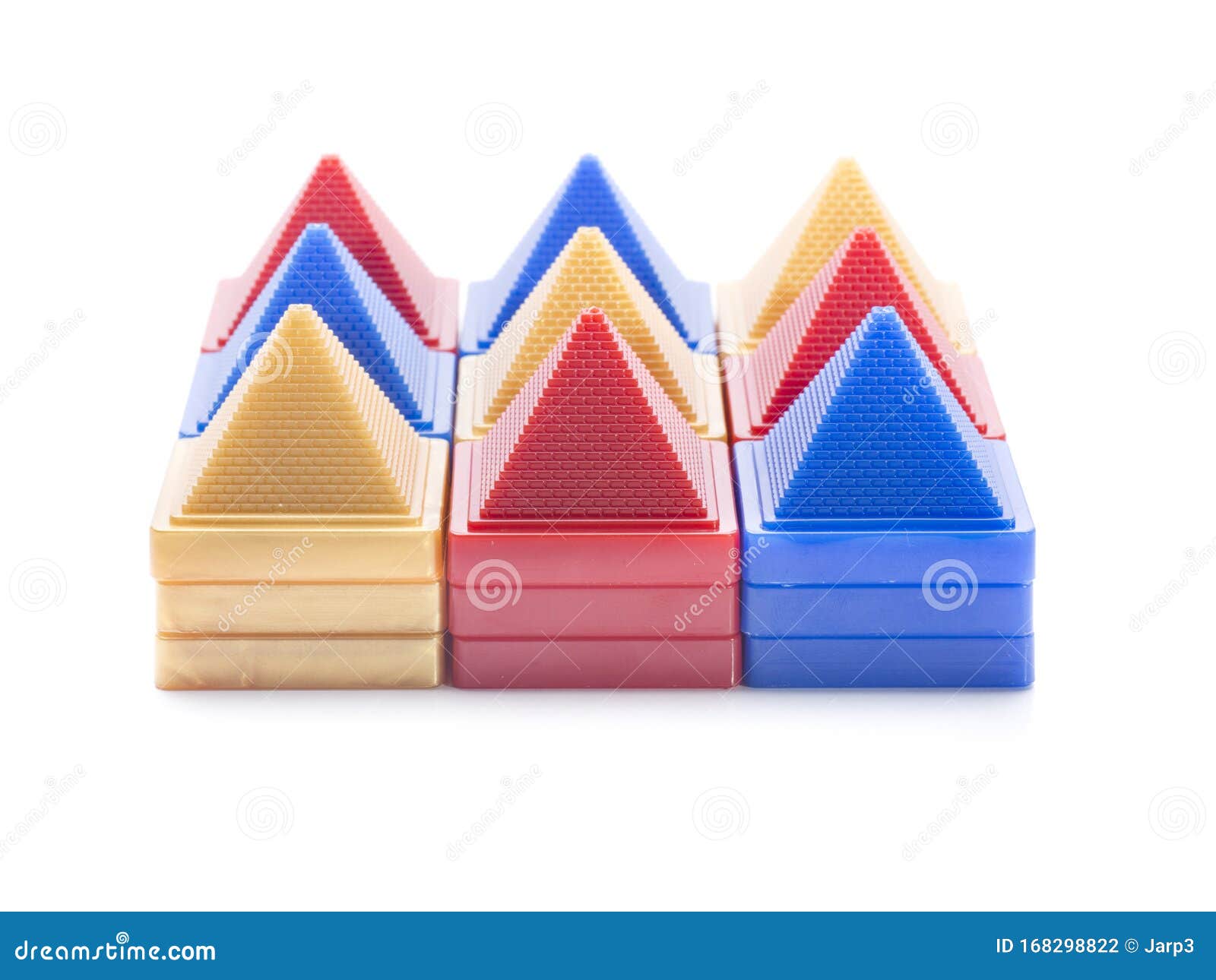 Concept pyramid colors stock photo. Image of white, isolated - 168298822