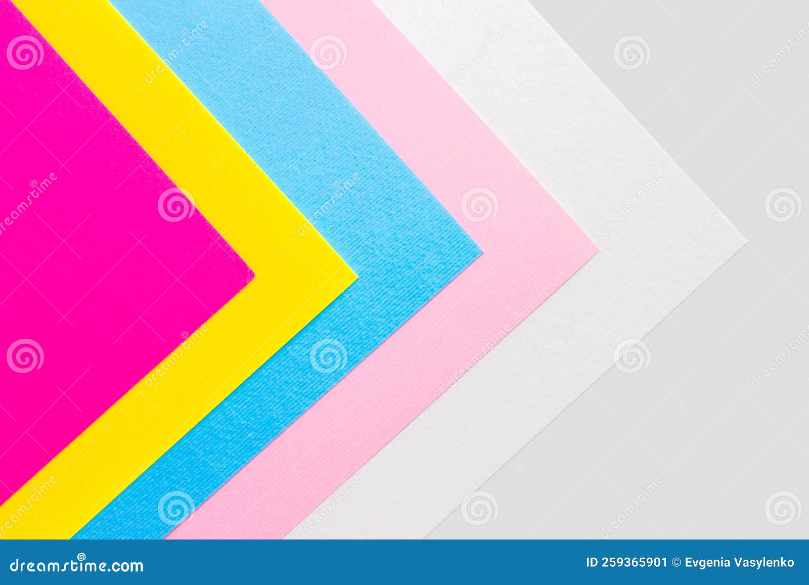 Several Colored Sheets of Paper for Pastels on the Table Stock Image ...