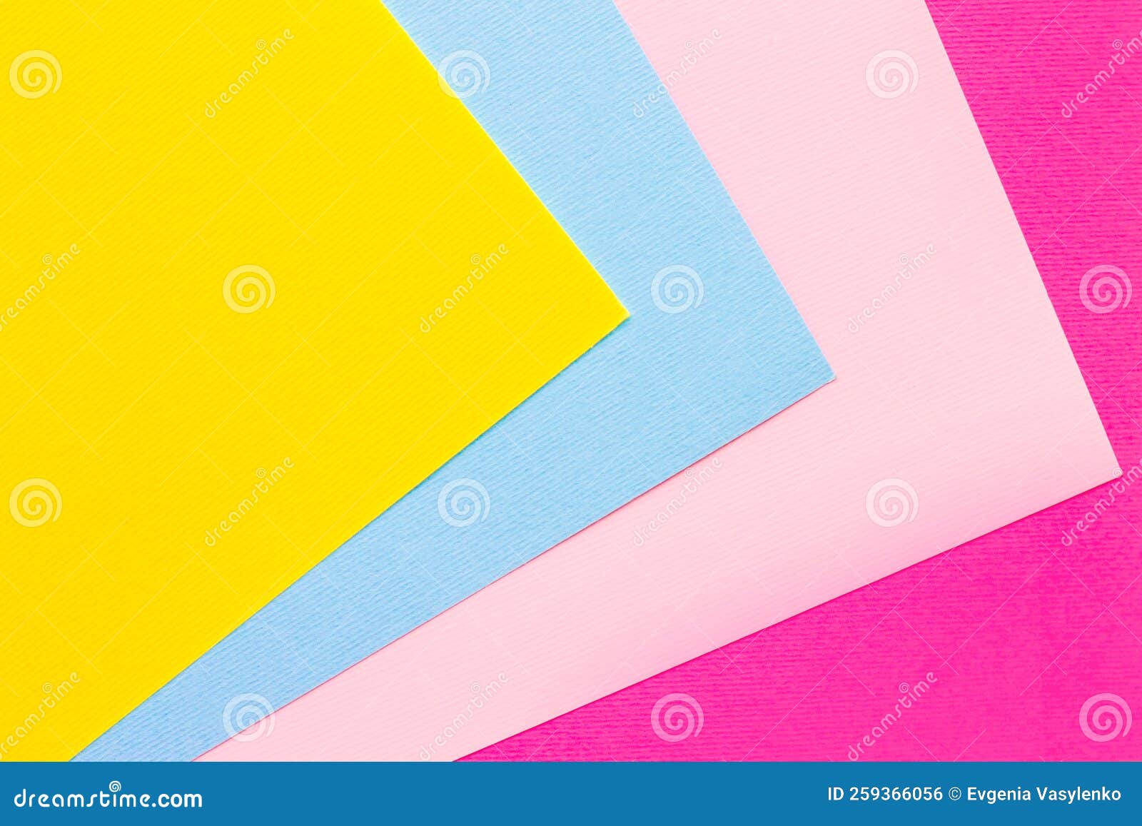 Several Colored Sheets of Paper for Pastels on the Table Stock Photo ...