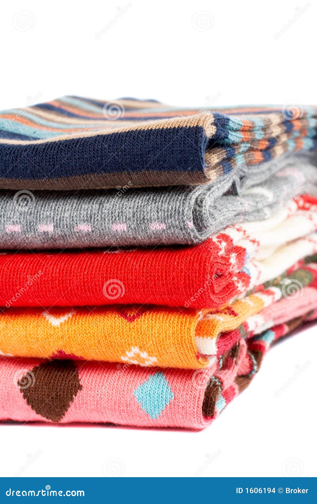 Several Colors Clothes Stack Stock Photo - Image of apparel, cotton ...