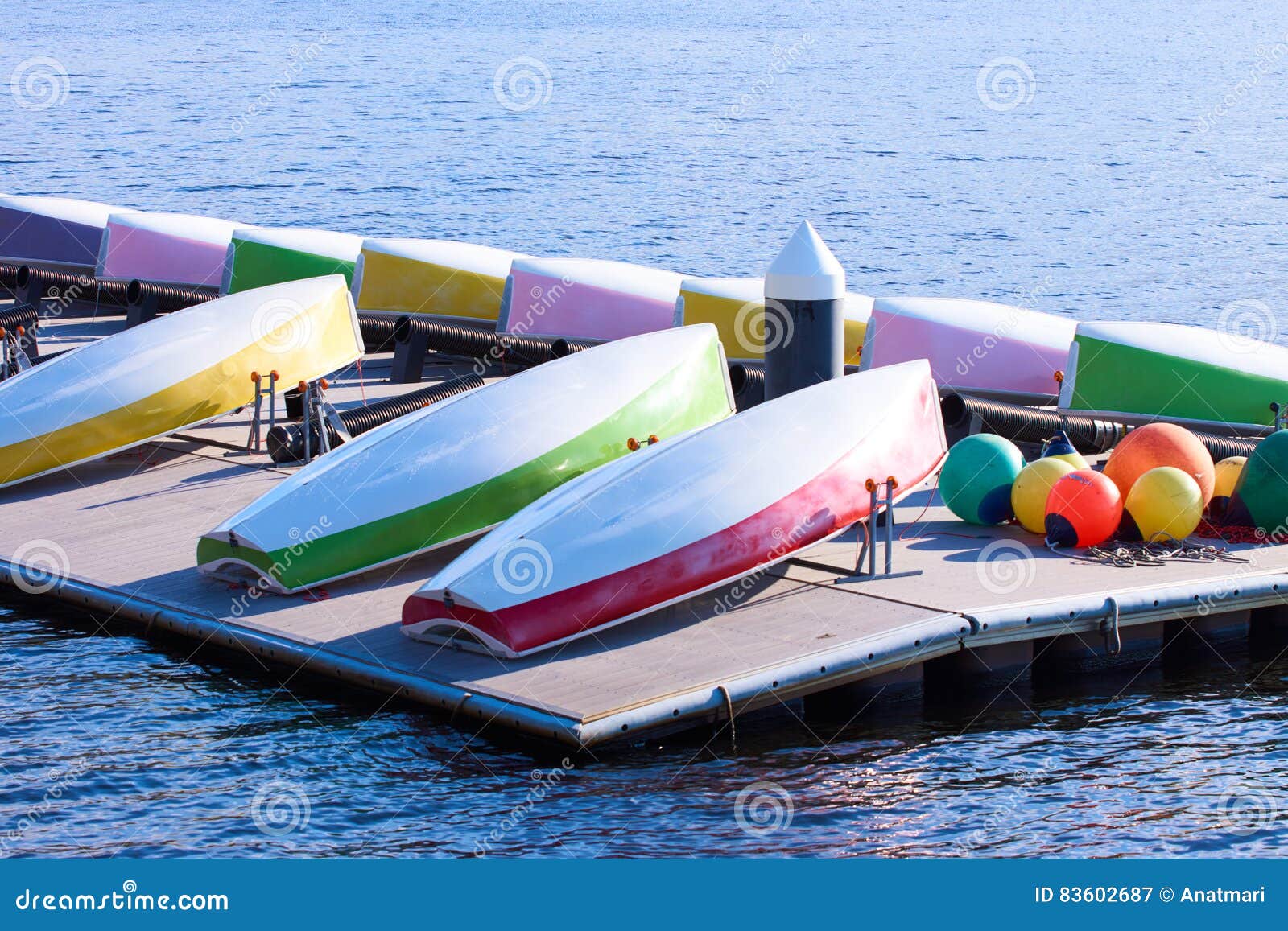 Several Colourful Small Sailing Boats Demounted and Overturned Drying ...