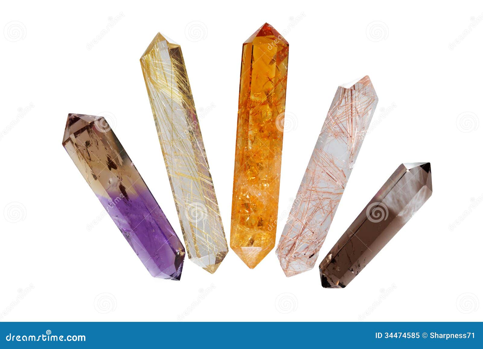 Several crystals 2 stock image. Image of polished, brightly - 34474585