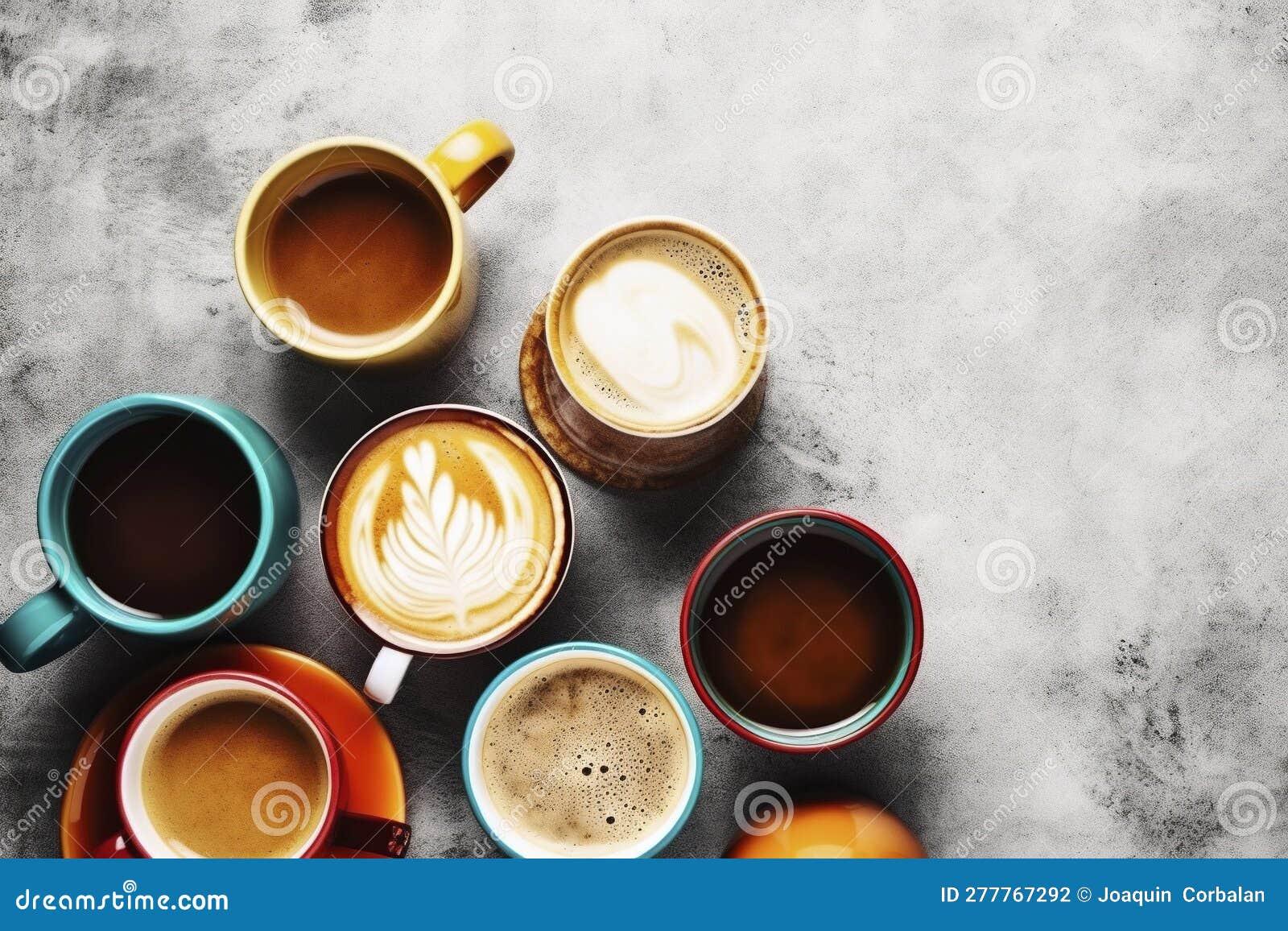 Several Cups And Flowers Stock Photography | CartoonDealer.com #9177524