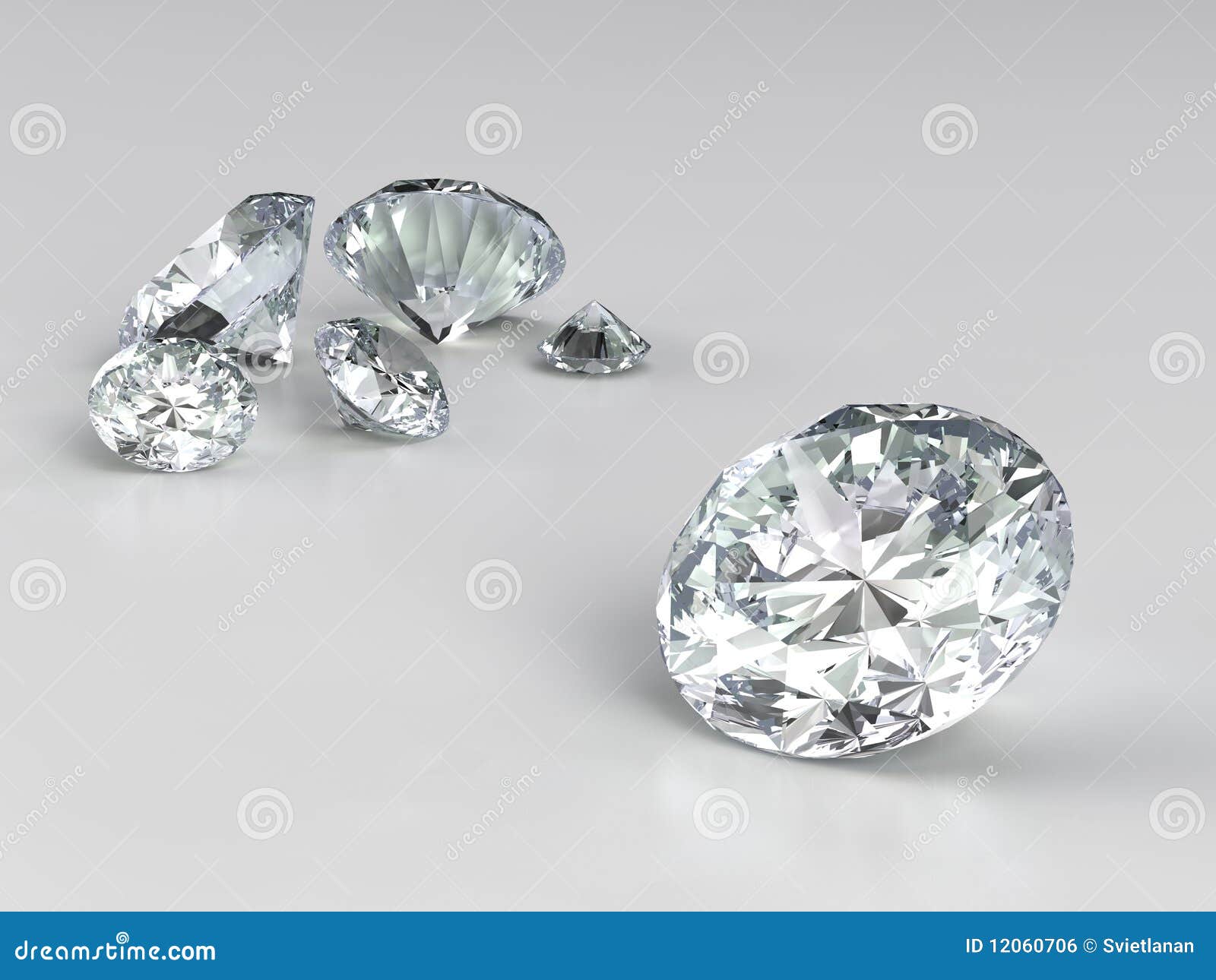 Several diamonds stock illustration. Illustration of jewel - 12060706