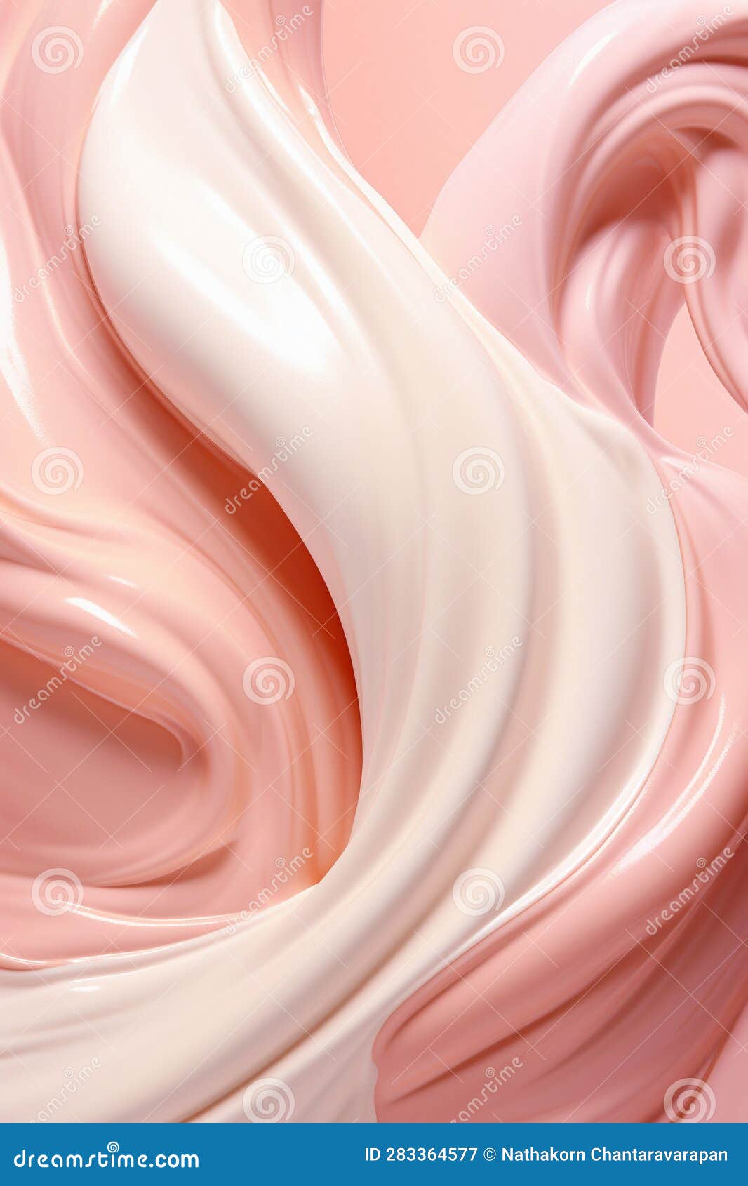 Several Different Kinds of Cream on a Background Stock Illustration ...