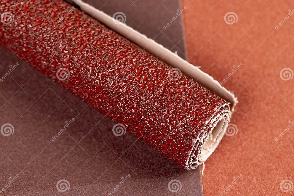 Several Different Sheets of Sandpaper for Metal or Wood Processing ...