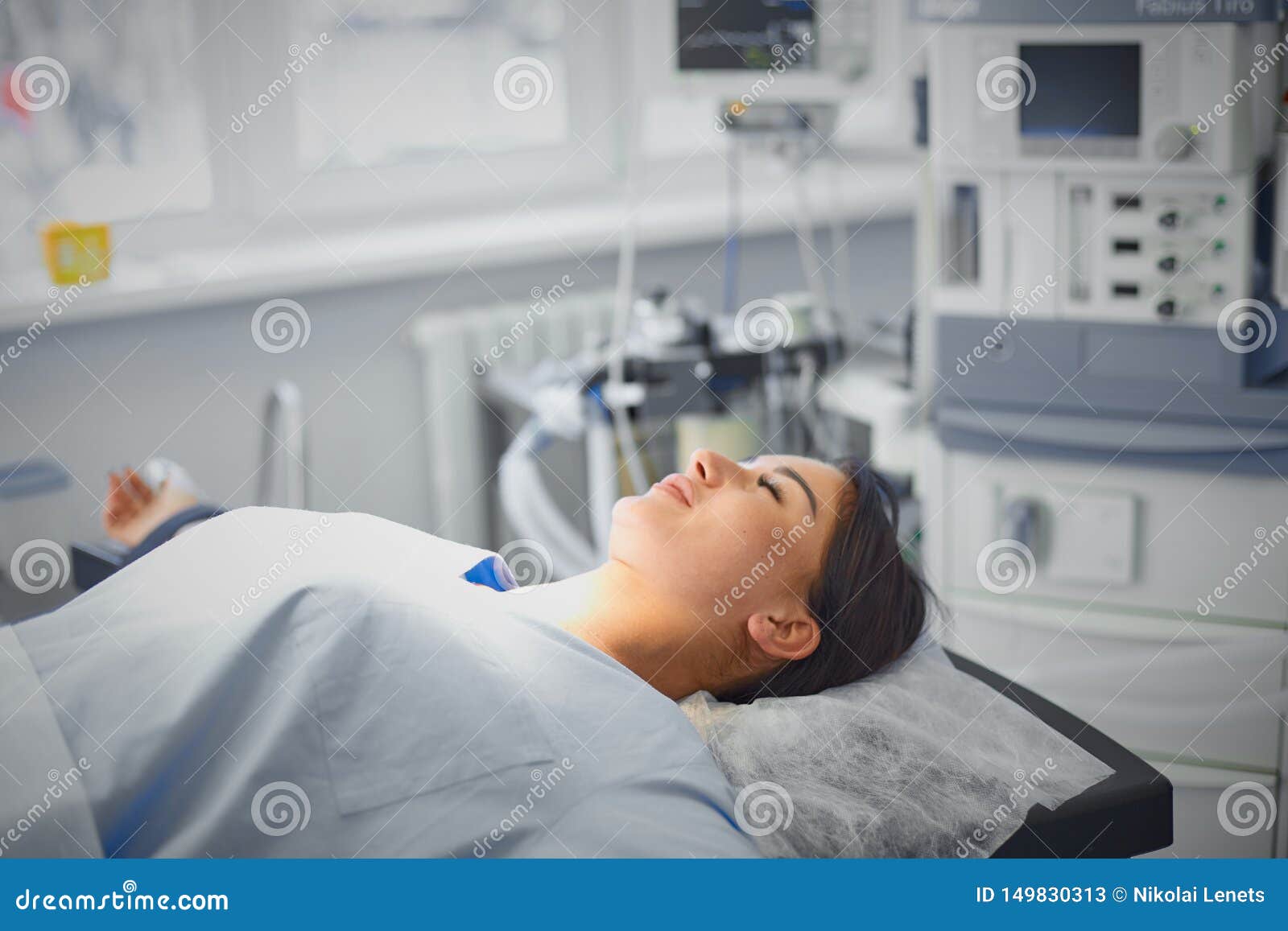 Several Doctors Surrounding Patient on Operation Table during T Stock ...