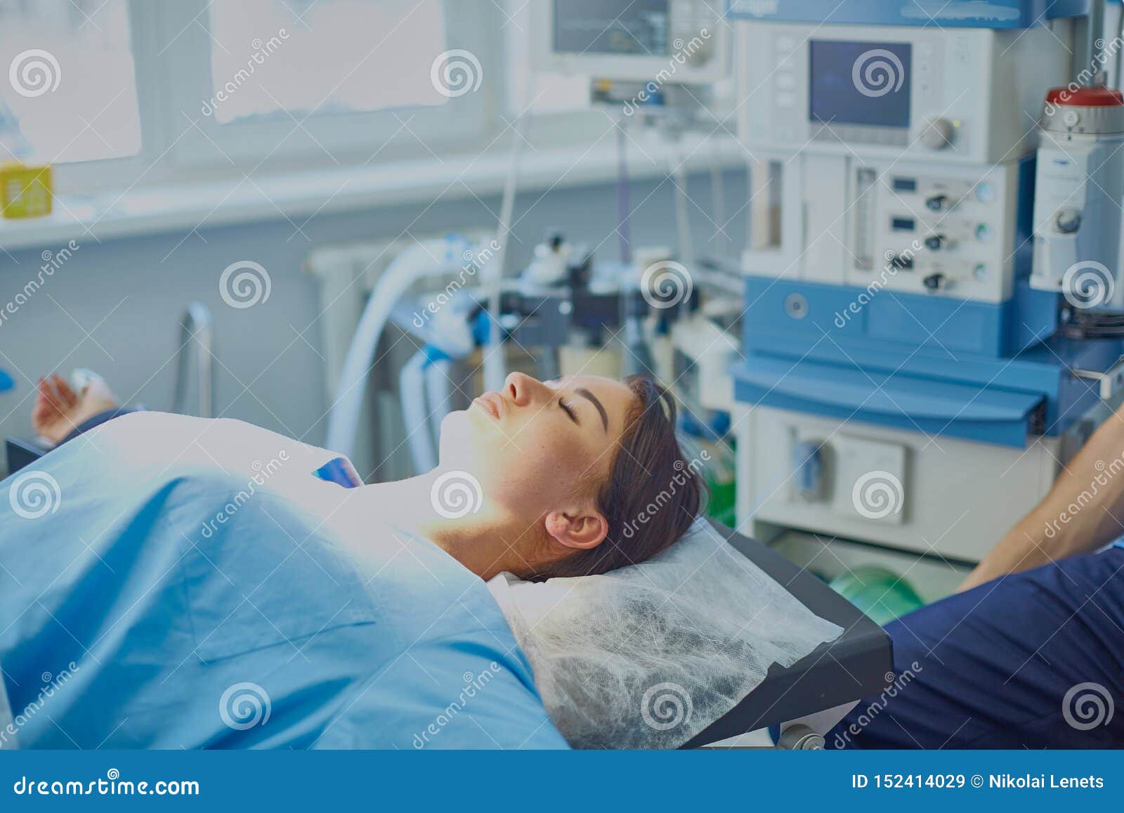 Several Doctors Surrounding Patient on Operation Table during T Stock ...