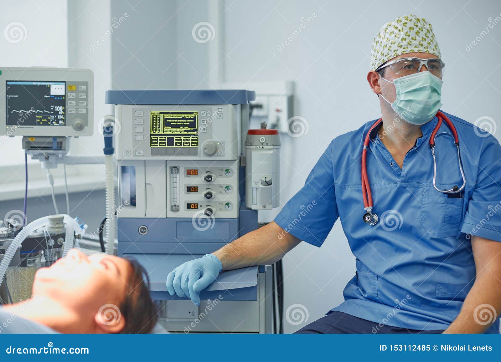 Several Doctors Surrounding Patient on Operation Table during T Stock ...