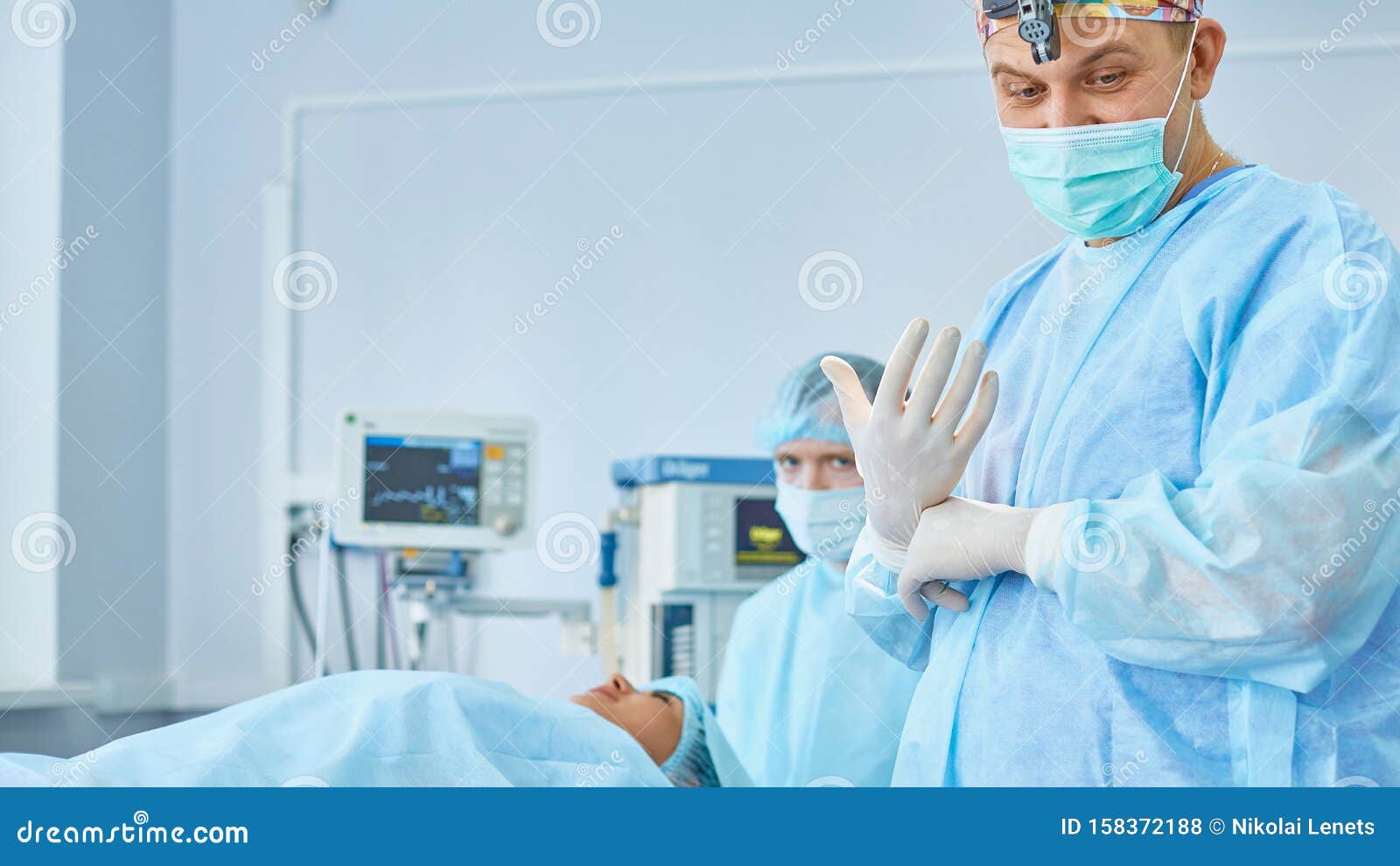 Several Doctors Surrounding Patient on Operation Table during T Stock ...
