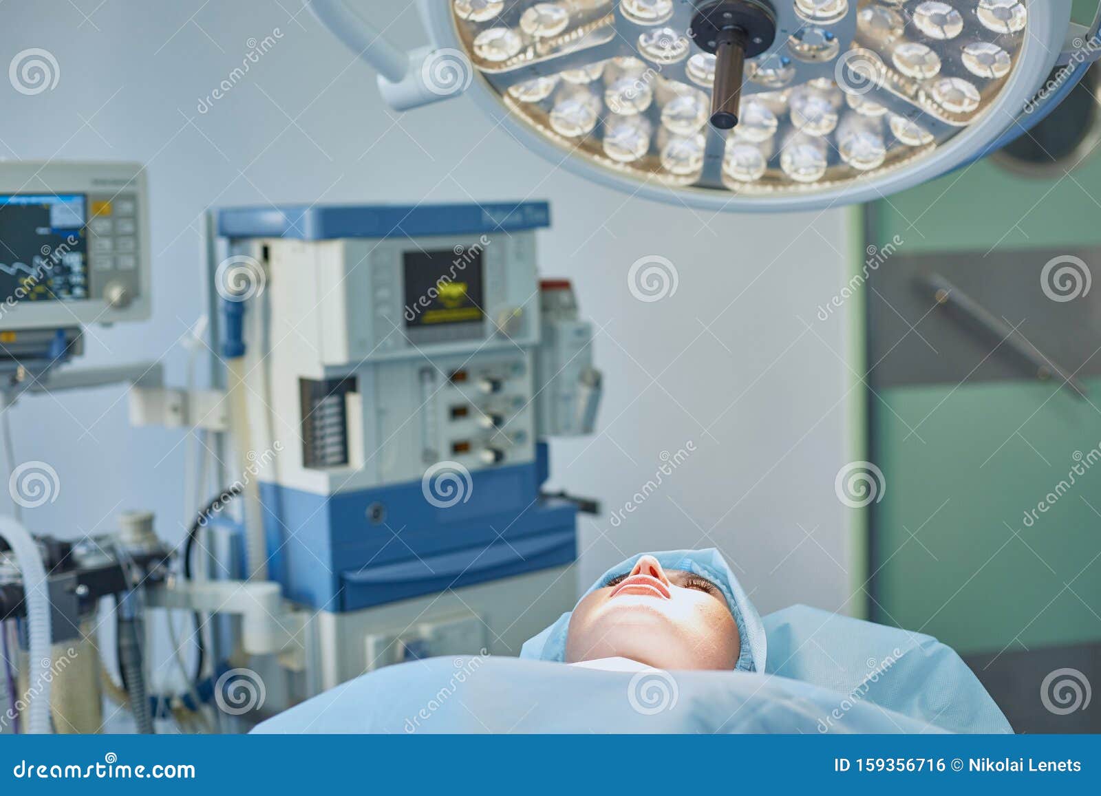 Several Doctors Surrounding Patient on Operation Table during T Stock ...