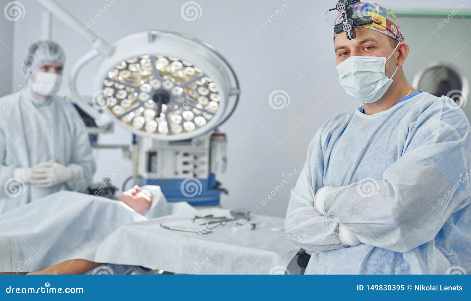 Several Doctors Surrounding Patient on Operation Table during T Stock ...