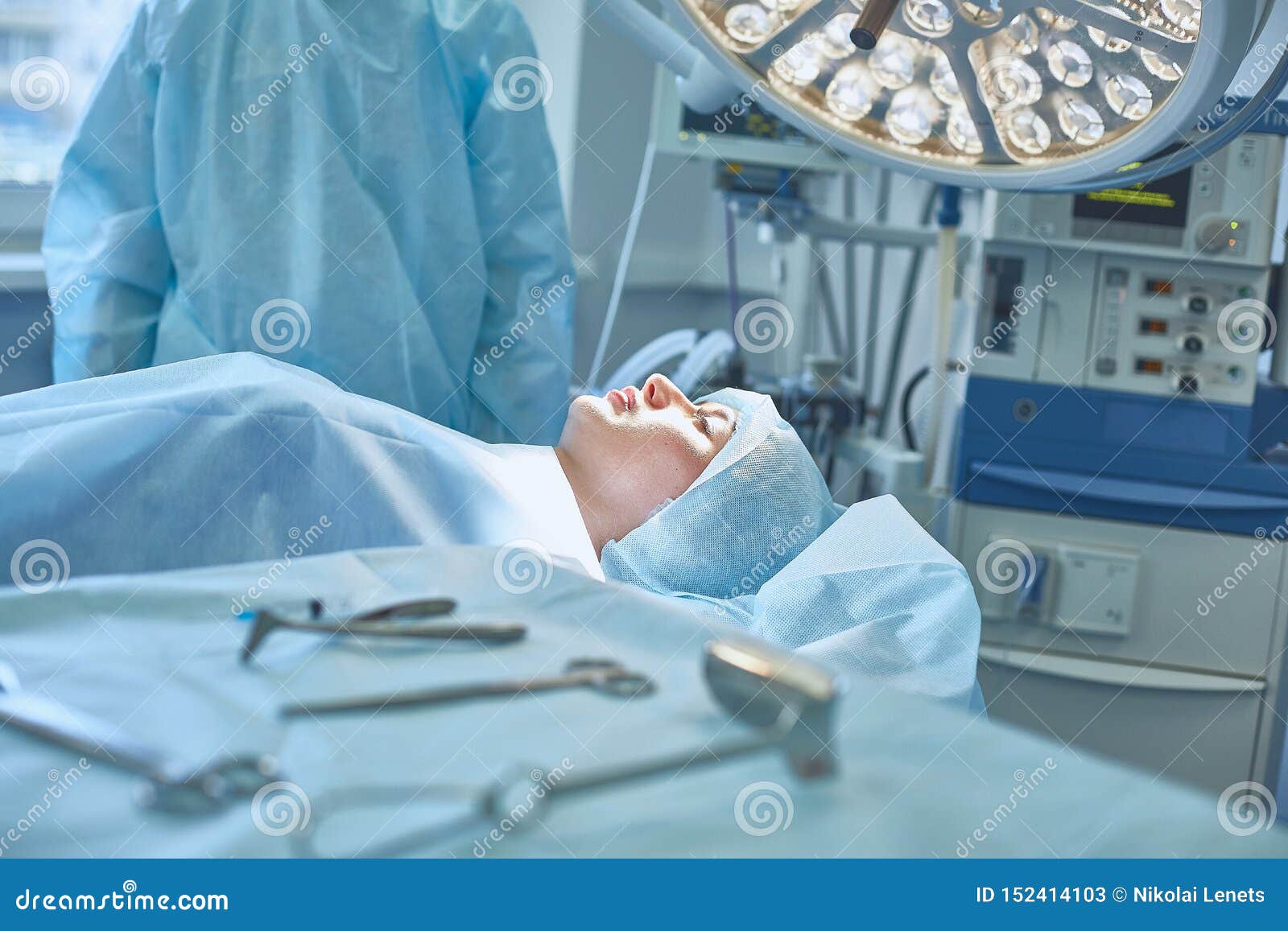 Several Doctors Surrounding Patient on Operation Table during T Stock ...
