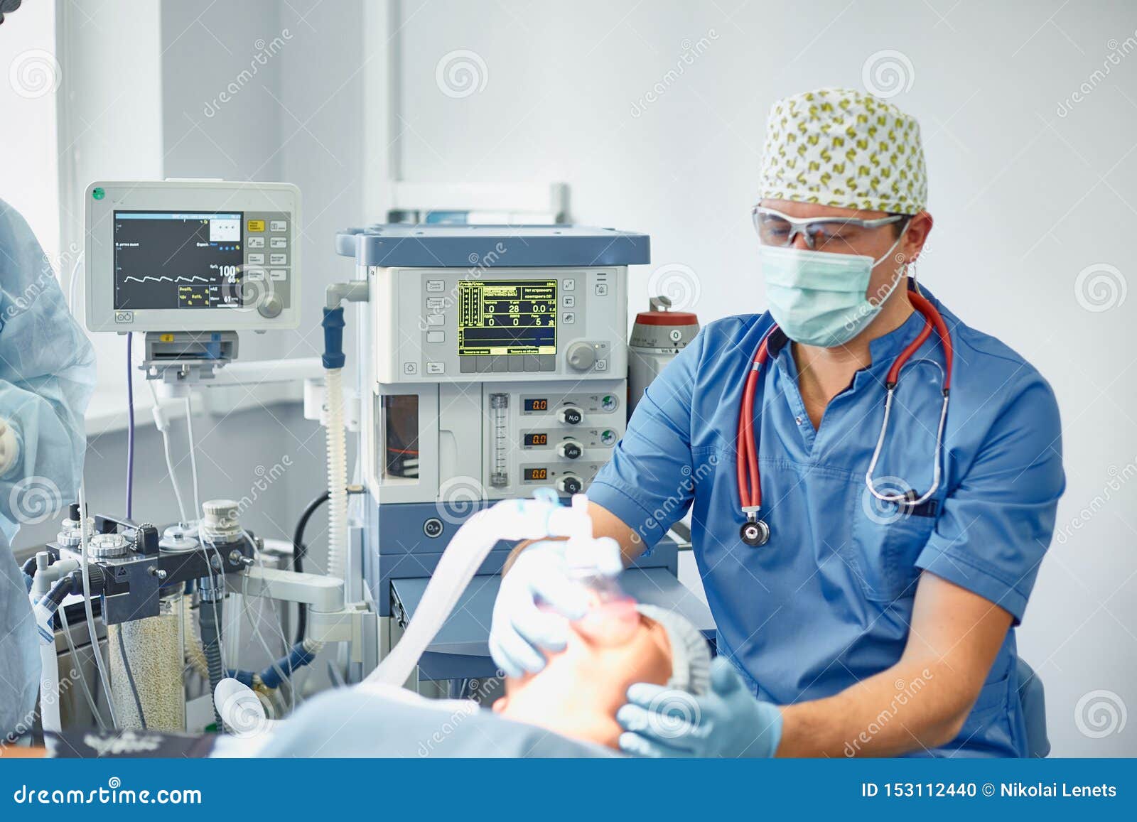 Several Doctors Surrounding Patient on Operation Table during T Stock ...