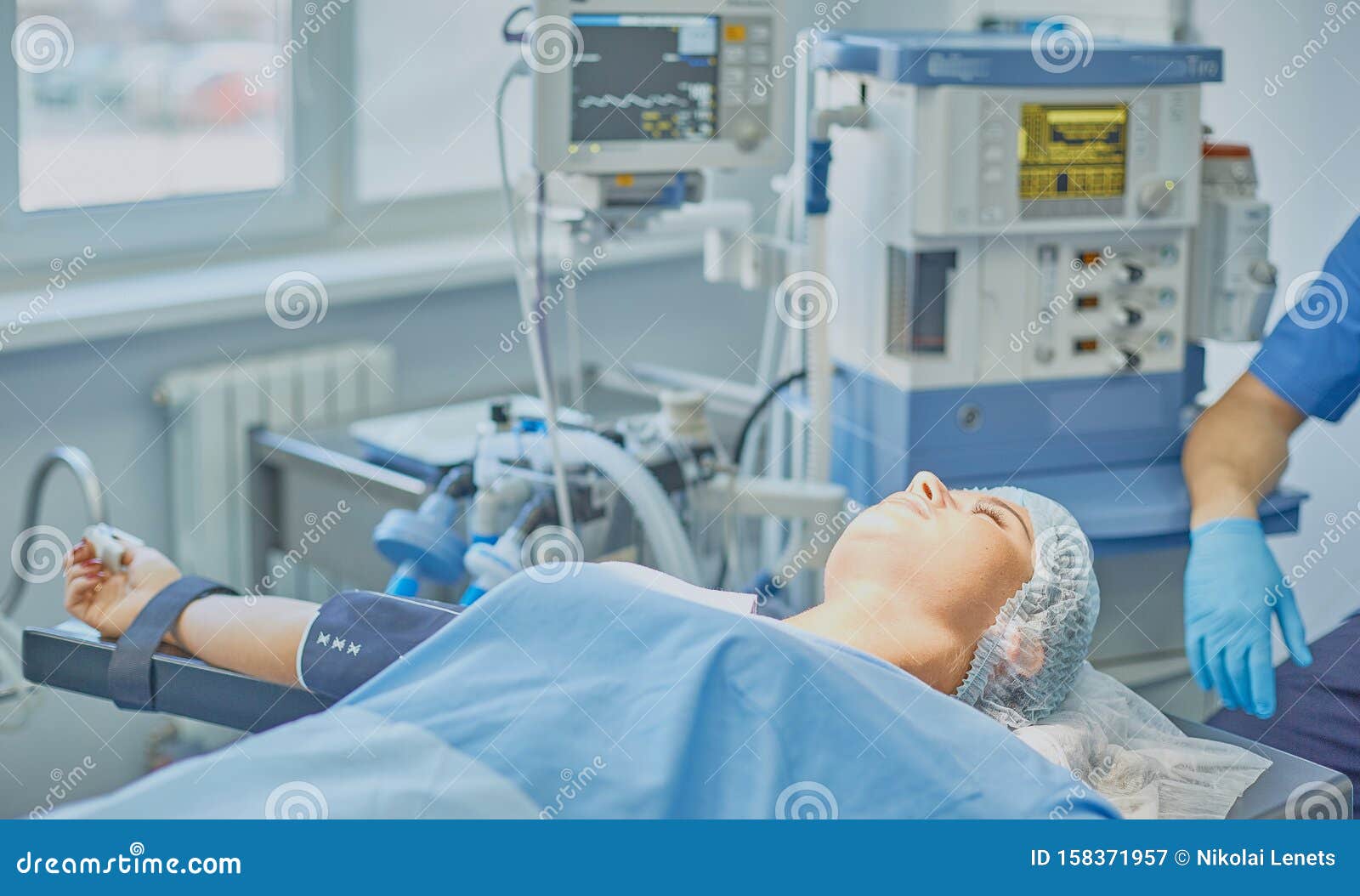 Several Doctors Surrounding Patient on Operation Table during T Stock ...