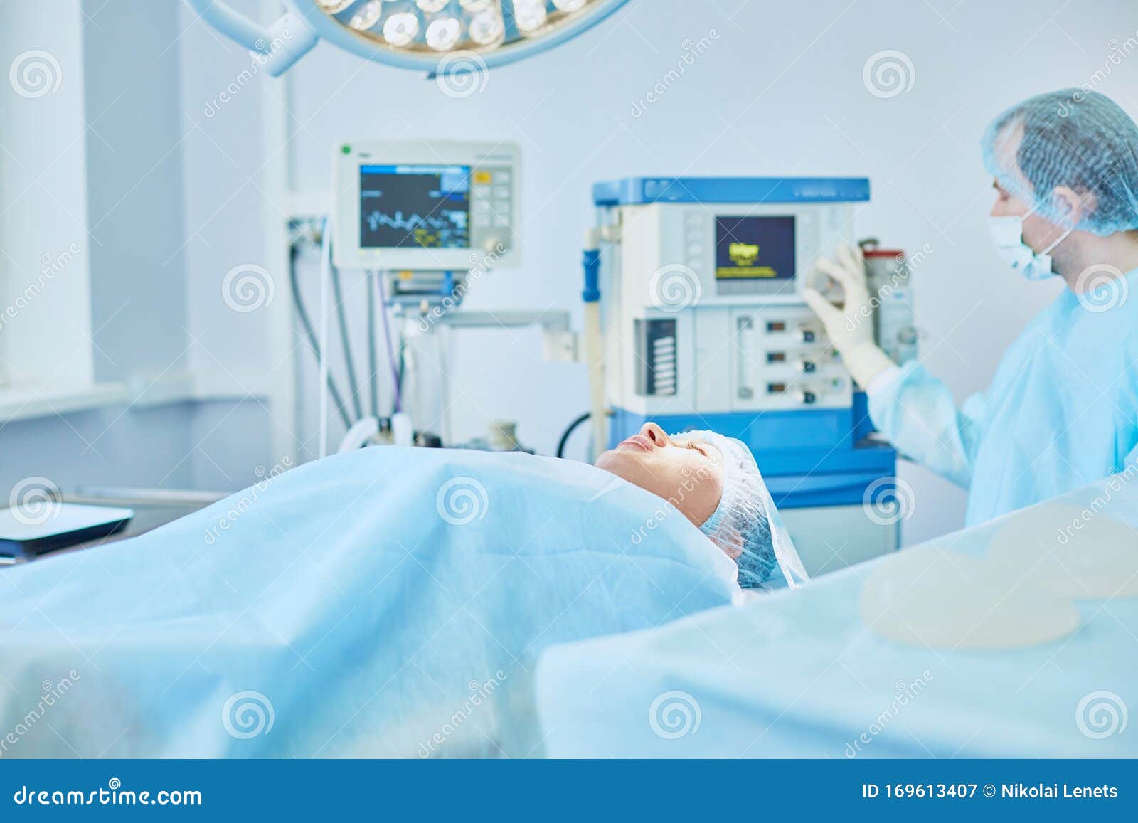 Several Doctors Surrounding Patient on Operation Table during Their ...