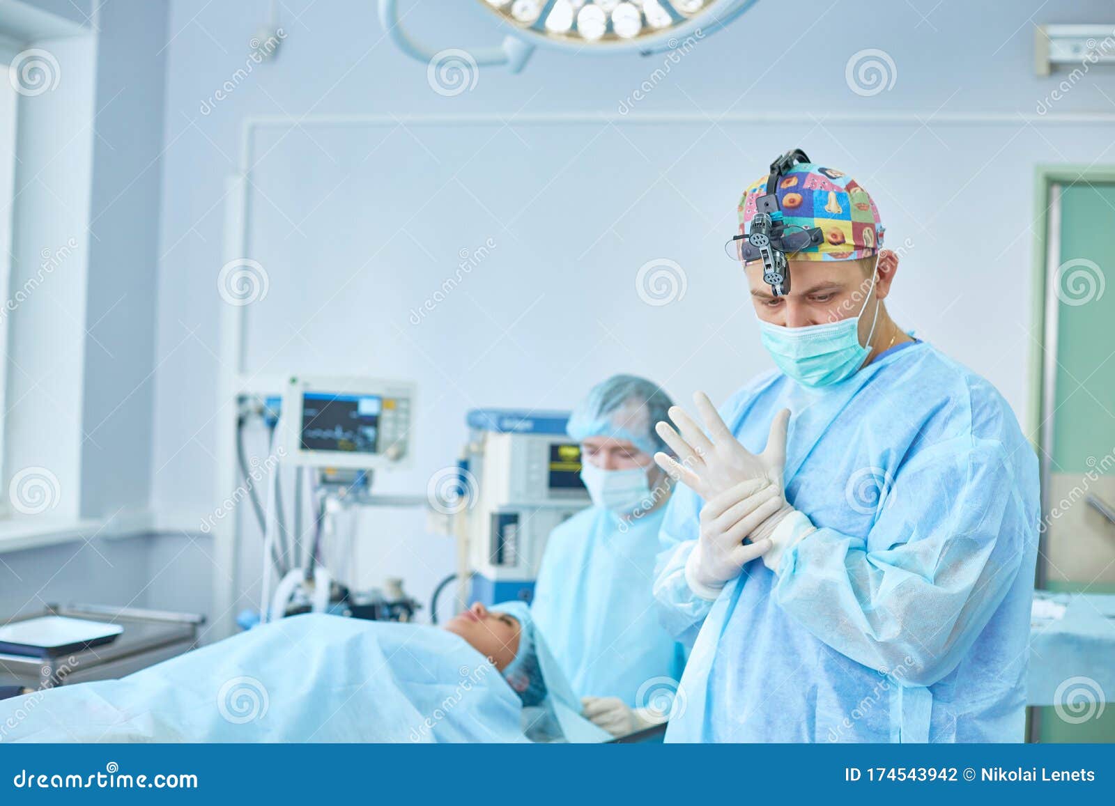 Several Doctors Surrounding Patient on Operation Table during Their ...