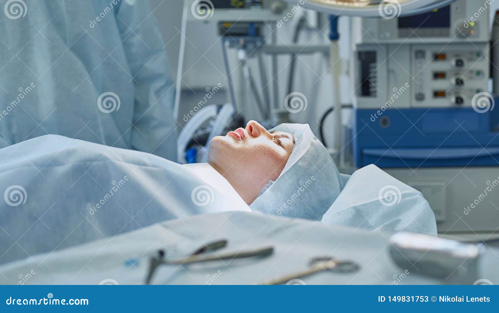 Several Doctors Surrounding Patient on Operation Table during T Stock ...