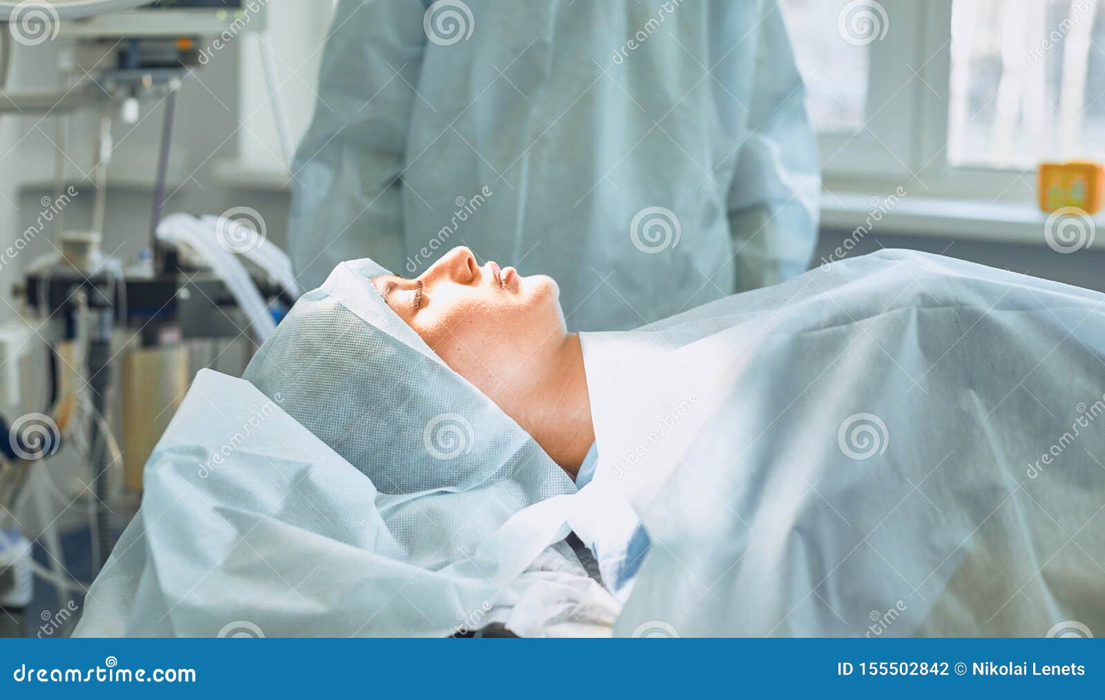 Several Doctors Surrounding Patient on Operation Table during T Stock ...