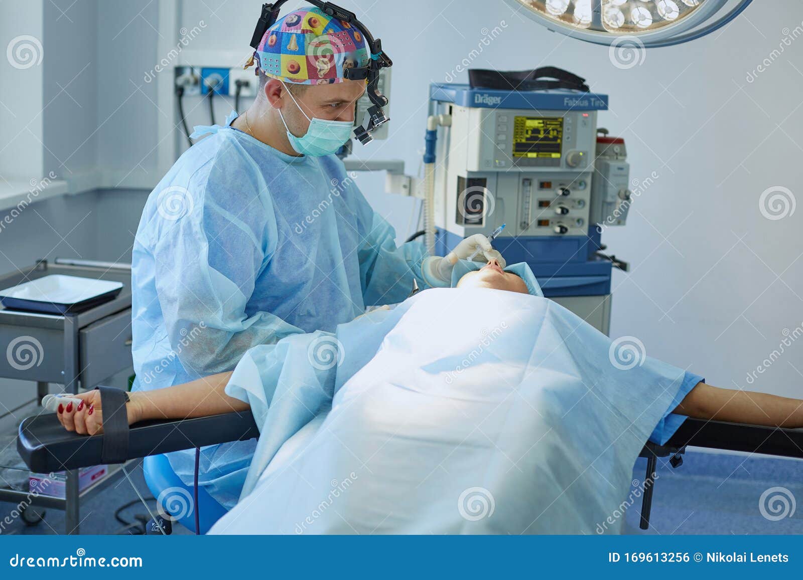 Several Doctors Surrounding Patient on Operation Table during Their ...