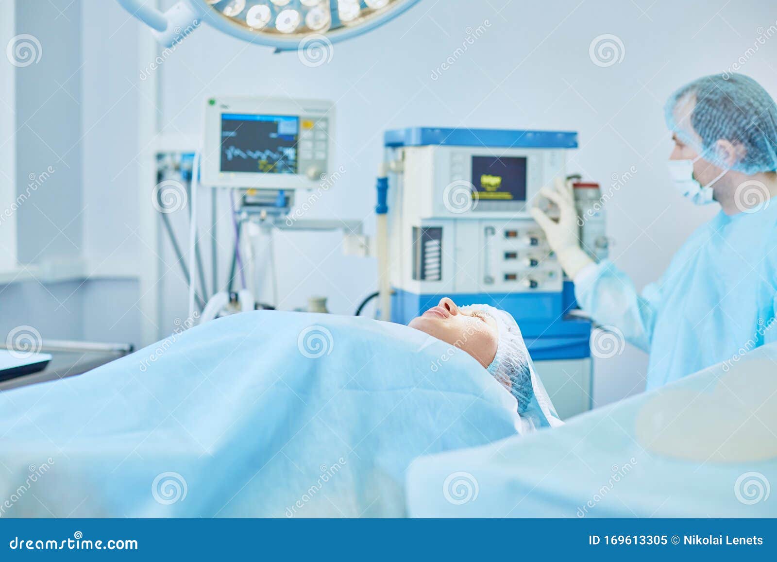 Several Doctors Surrounding Patient on Operation Table during Their ...