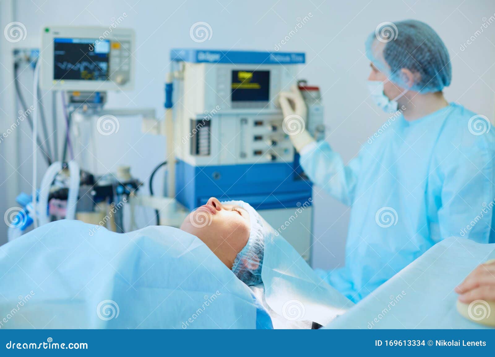 Several Doctors Surrounding Patient on Operation Table during Their ...